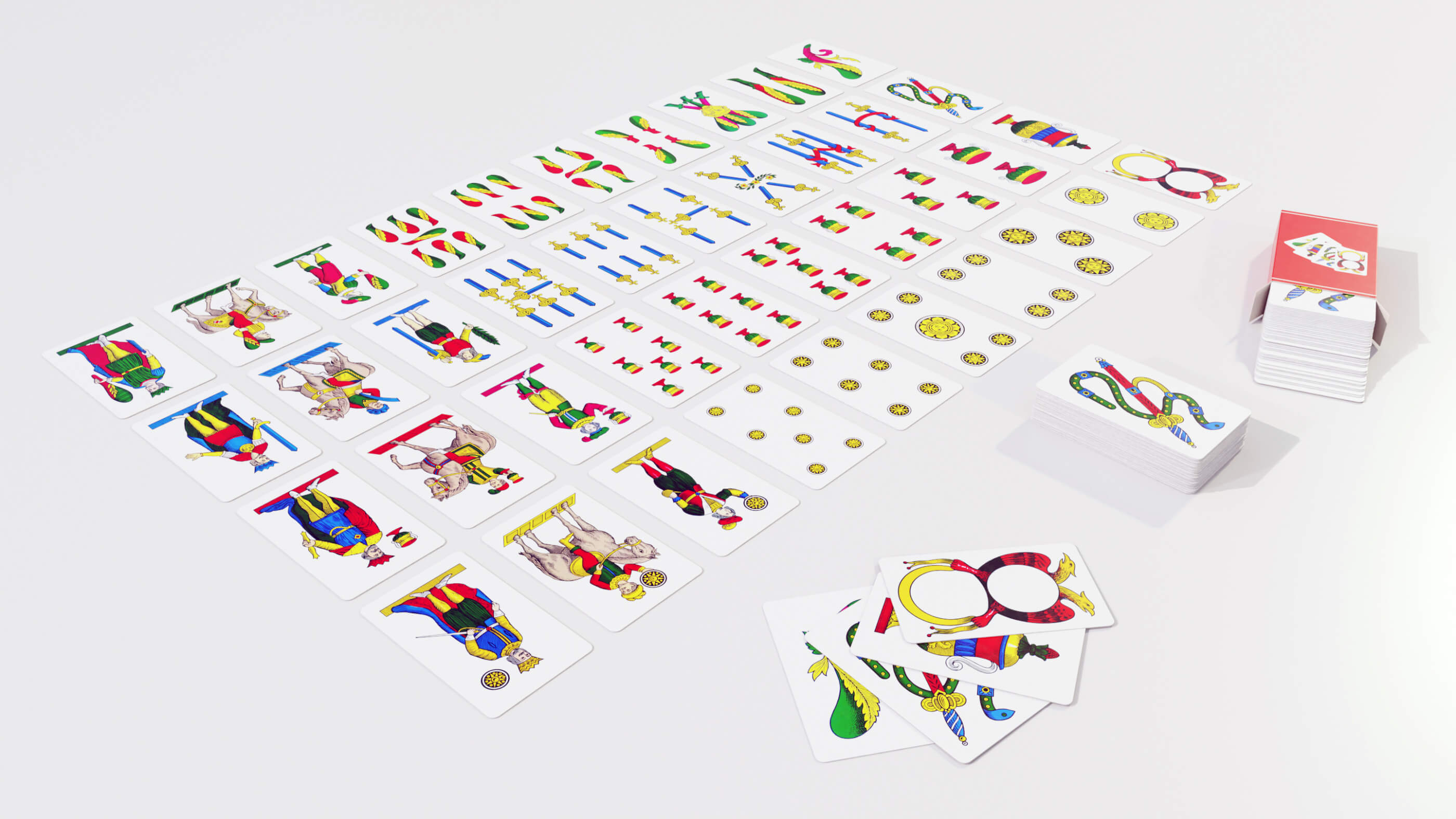 Italian Playing Cards - 3D Model by 3Dmae