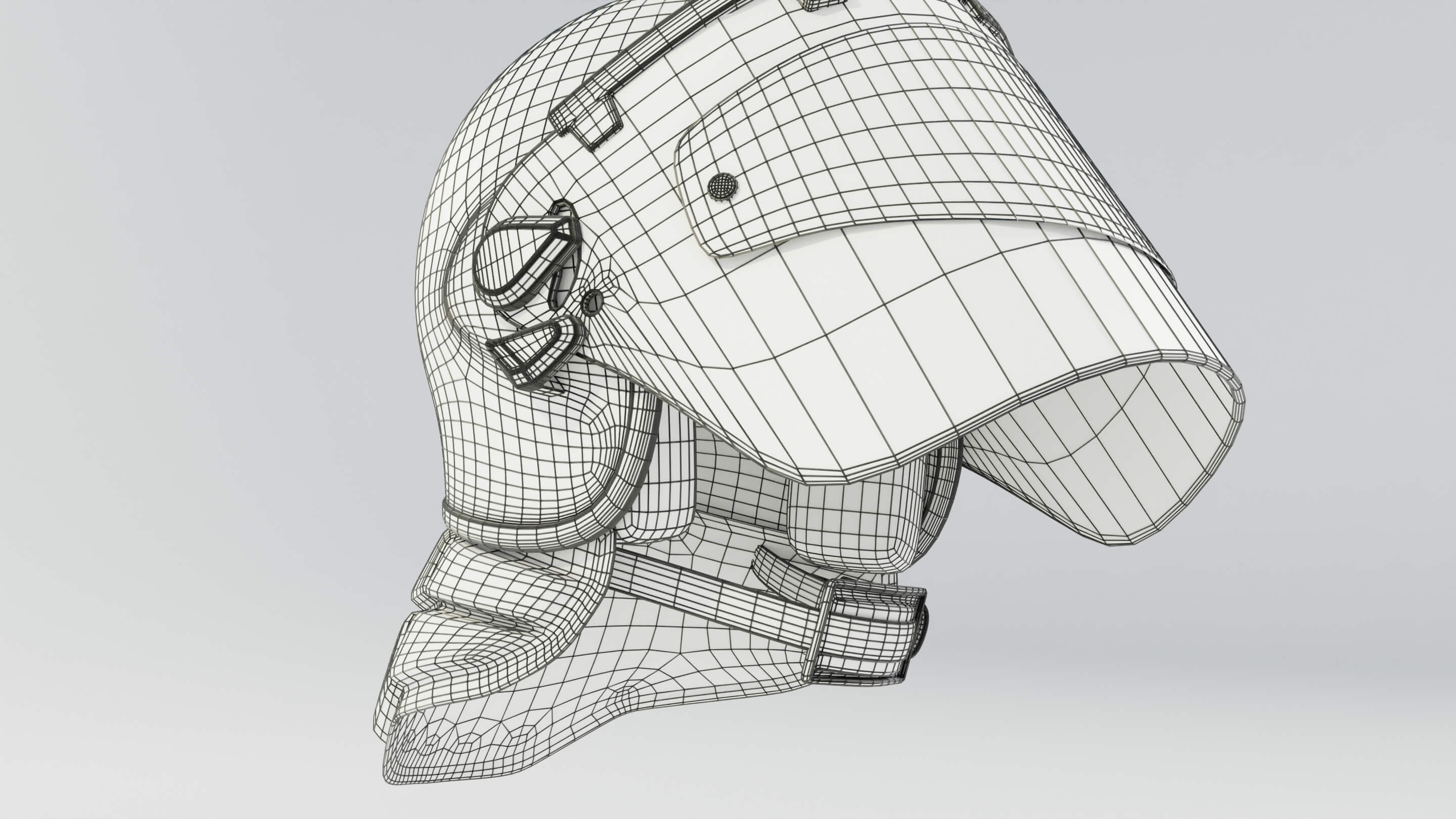 Italian Police Riot Helmet - 3D Model by 3Dmae