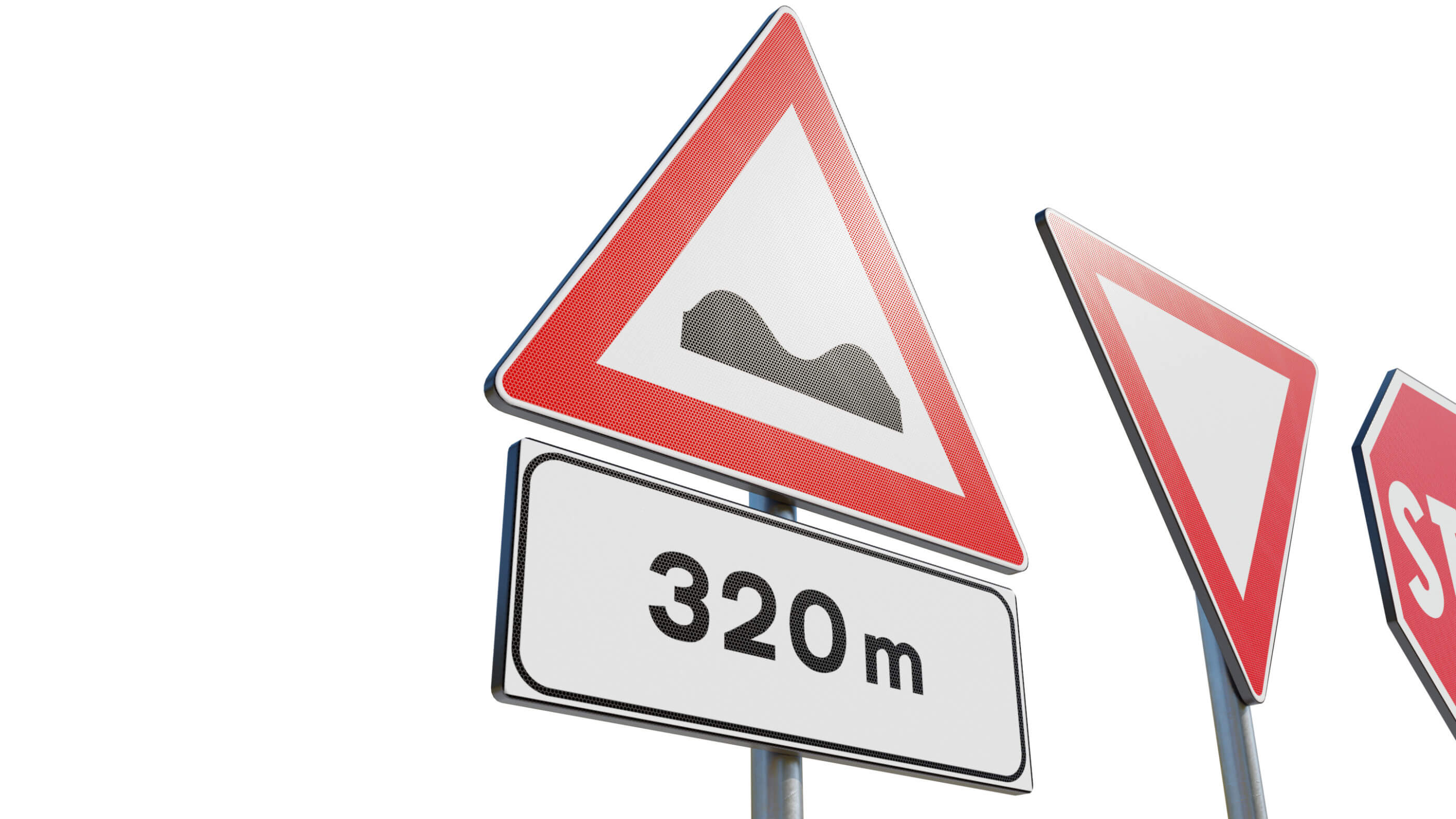 Italian Traffic Signs Collection - 3D Model by 3Dmae