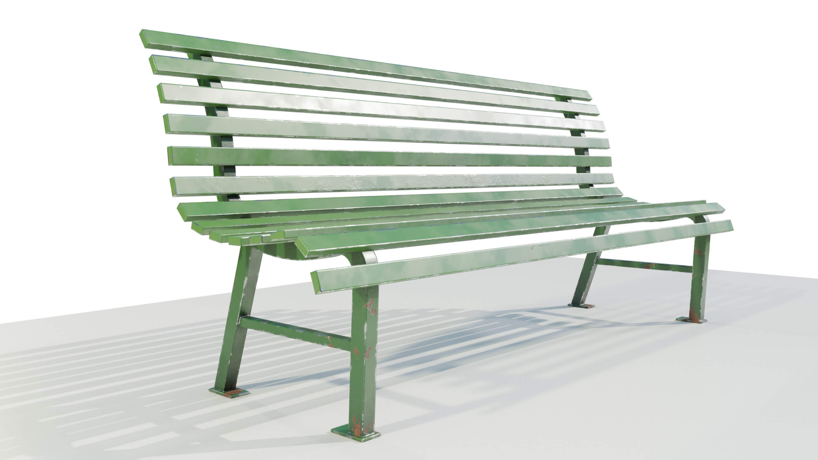 Metal Bench - 3D Model by 3Dmae