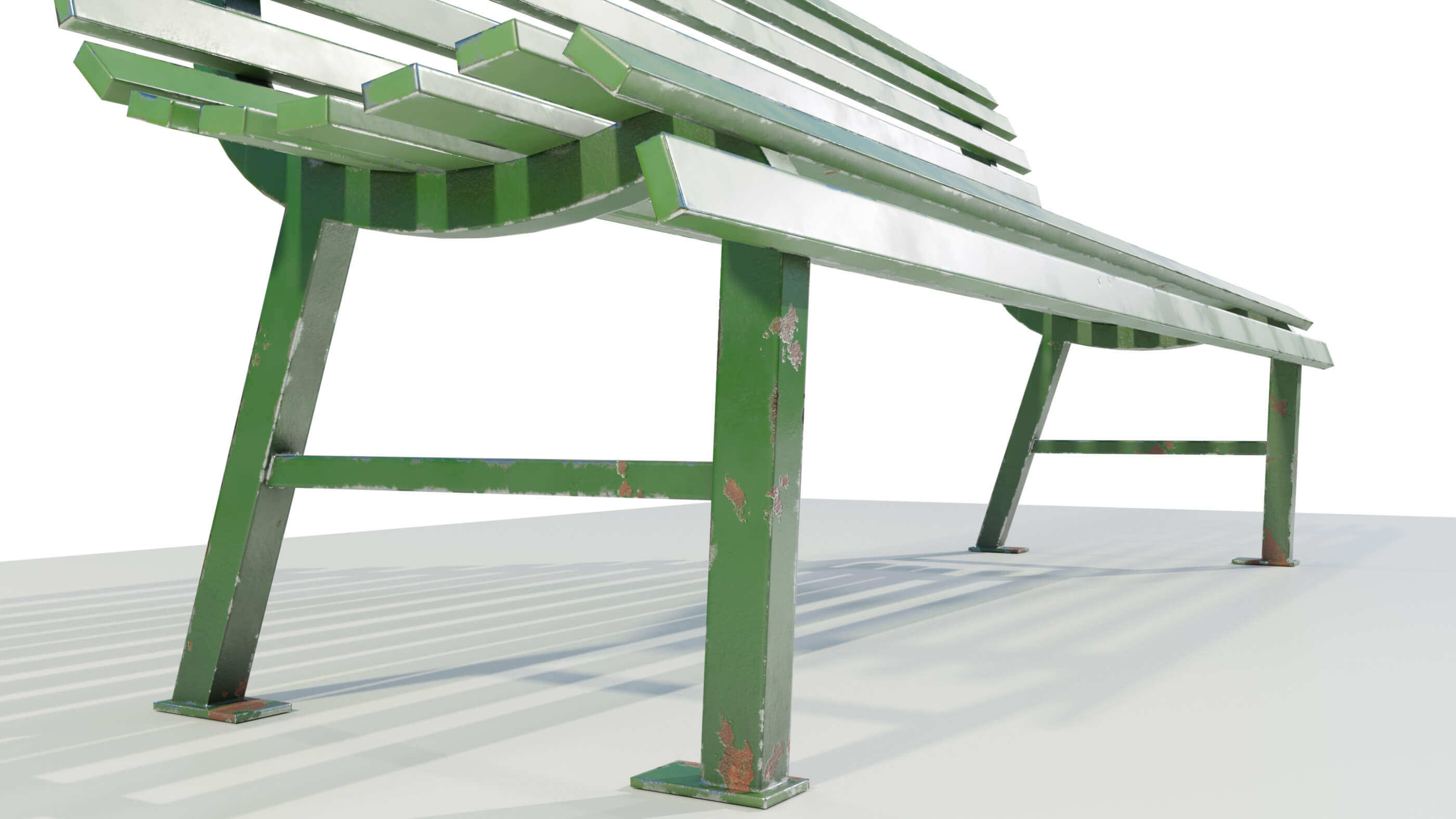 Metal Bench - 3D Model by 3Dmae