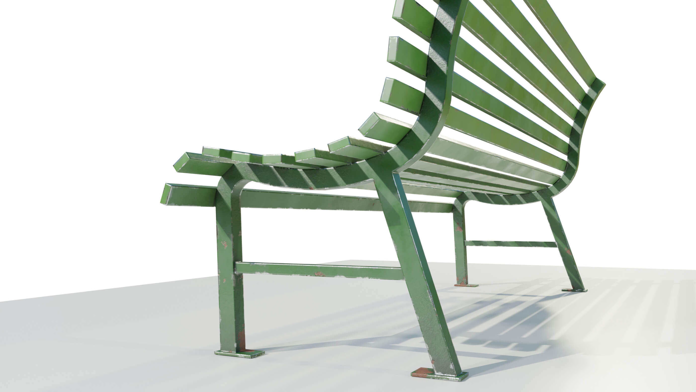 Metal Bench - 3D Model by 3Dmae