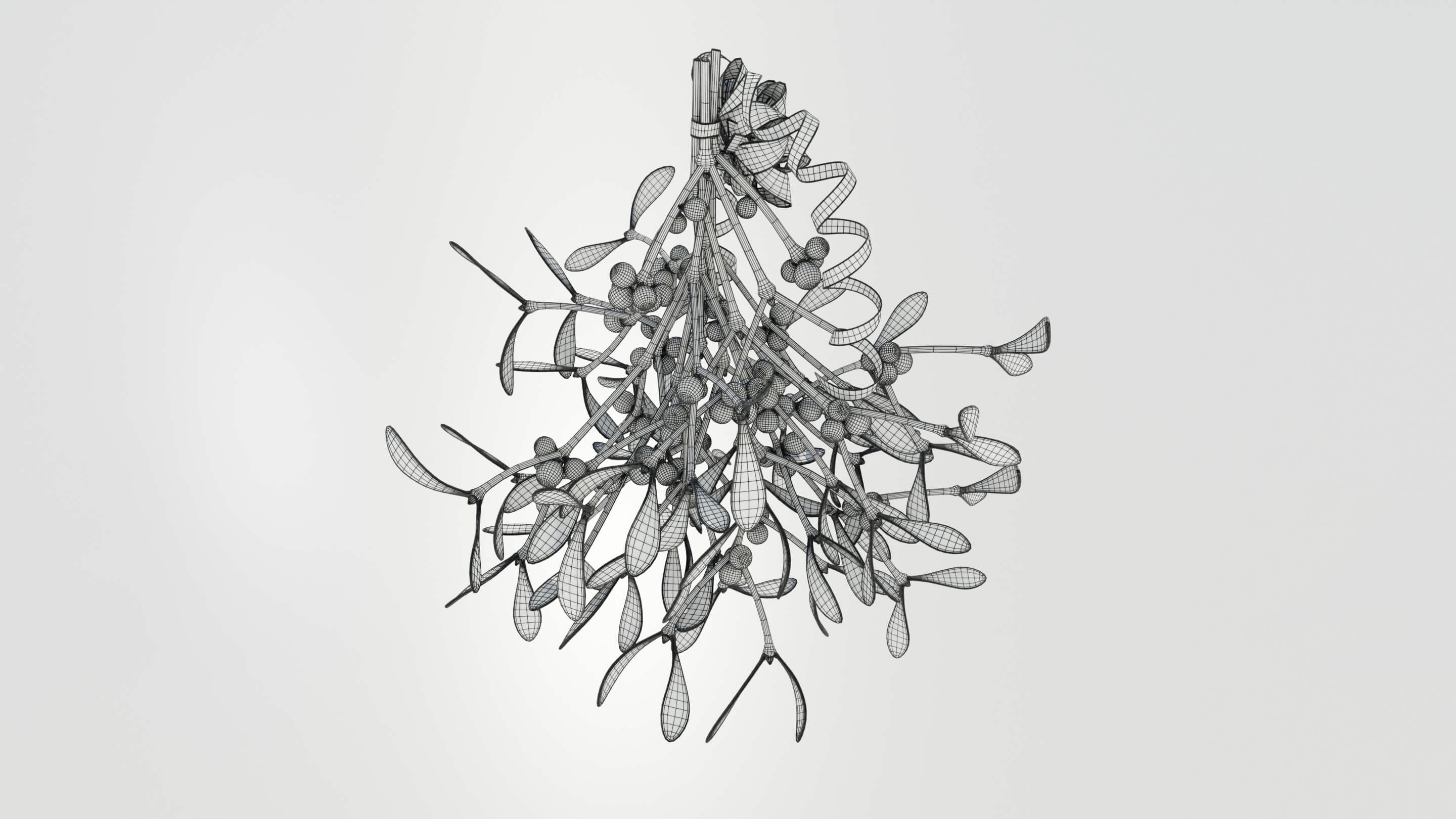 Mistletoe Bunch - 3D Model by 3Dmae