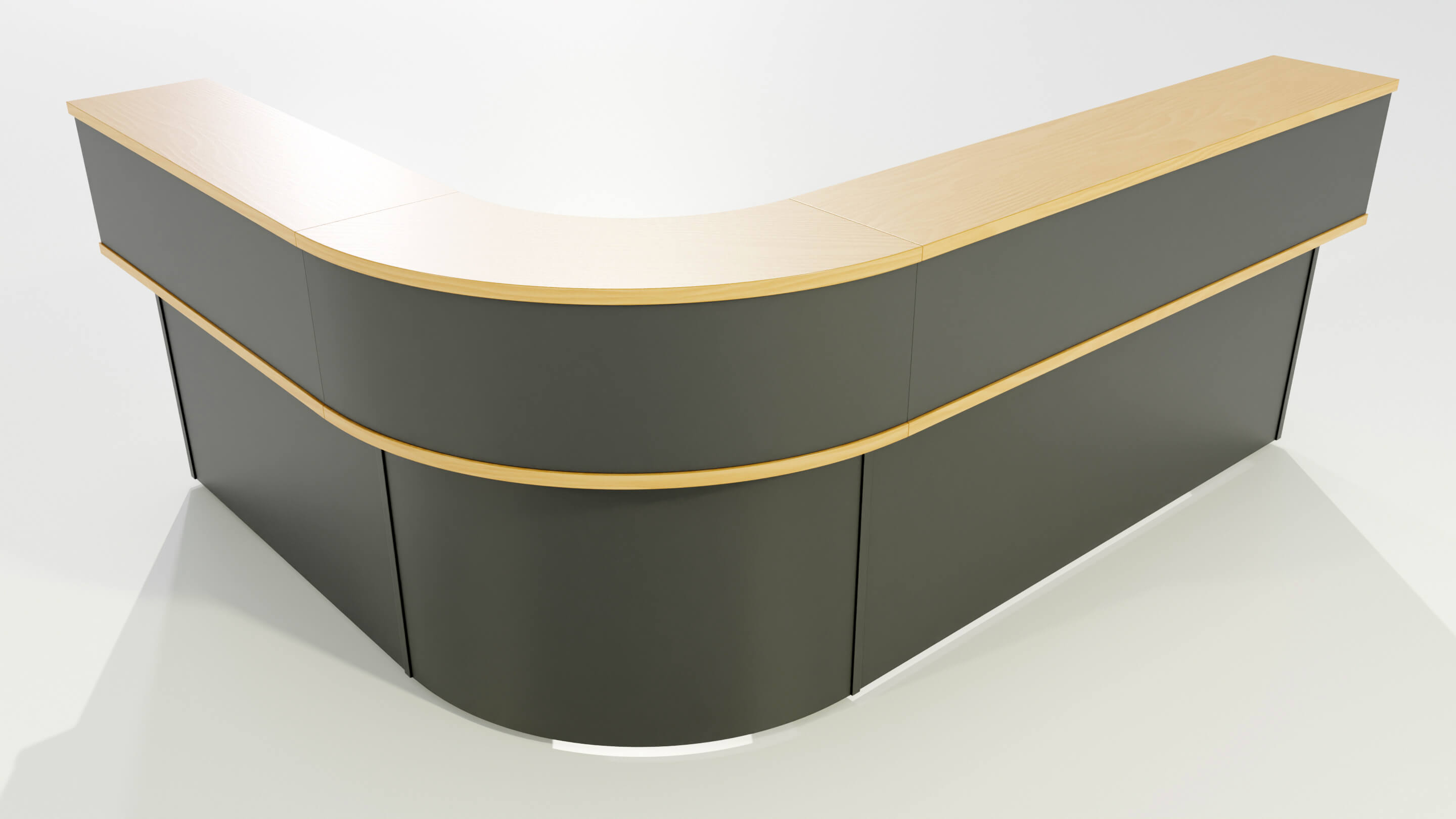 Office Desk - Reception 3D Model by 3Dmae