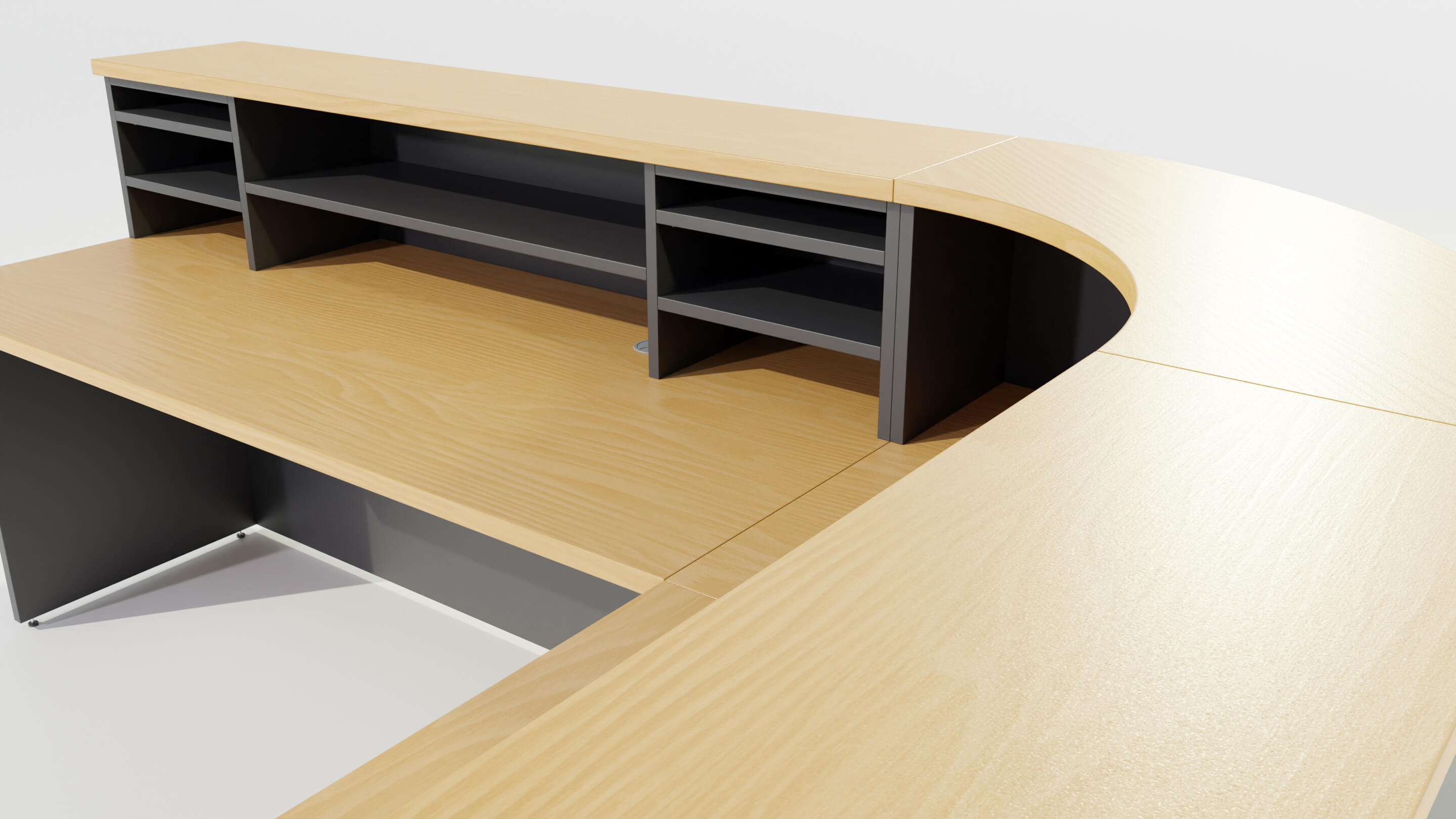 Office Desk - Reception 3D Model by 3Dmae