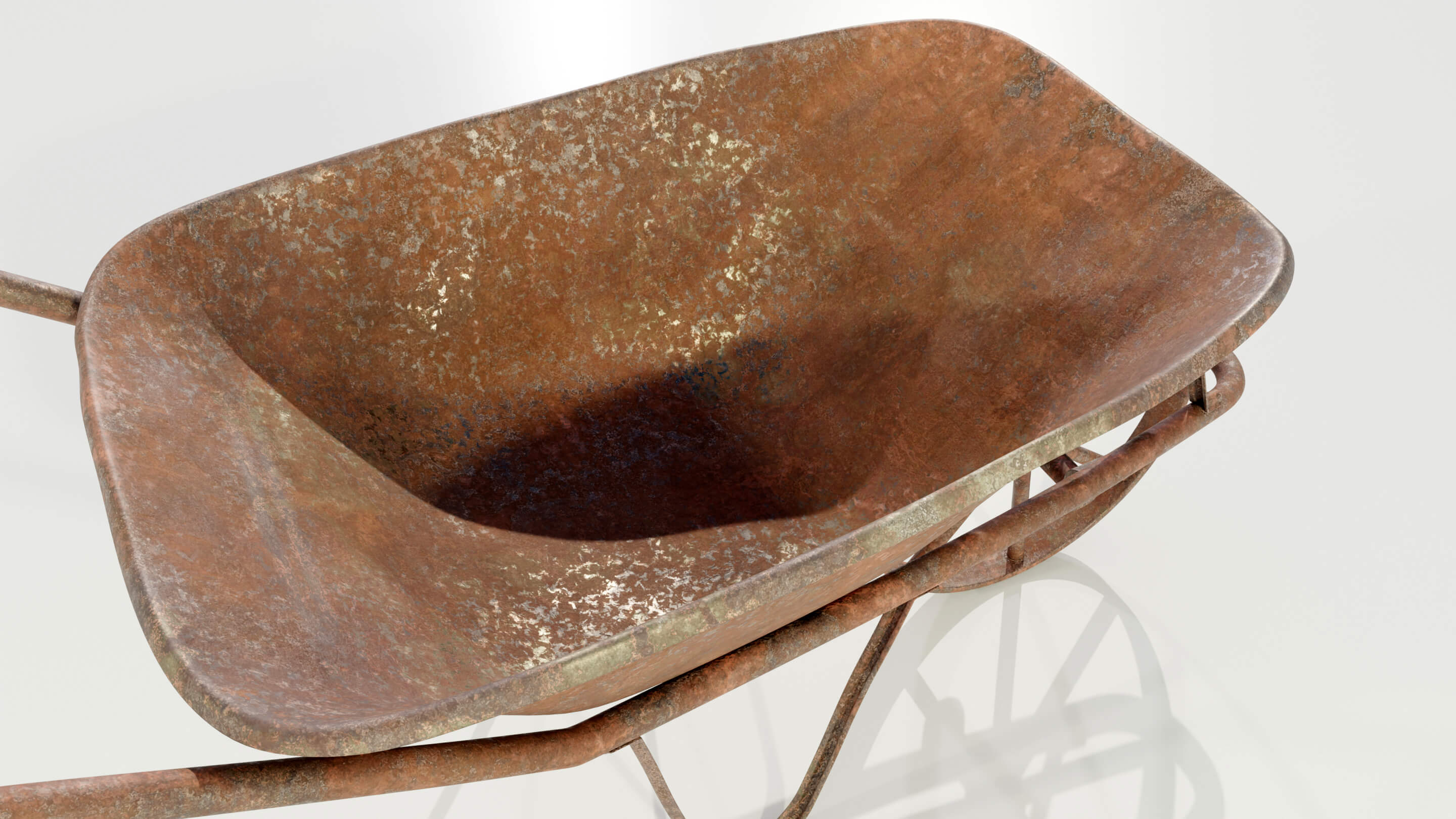 Old Rusty Wheelbarrow - 3D Model by 3Dmae