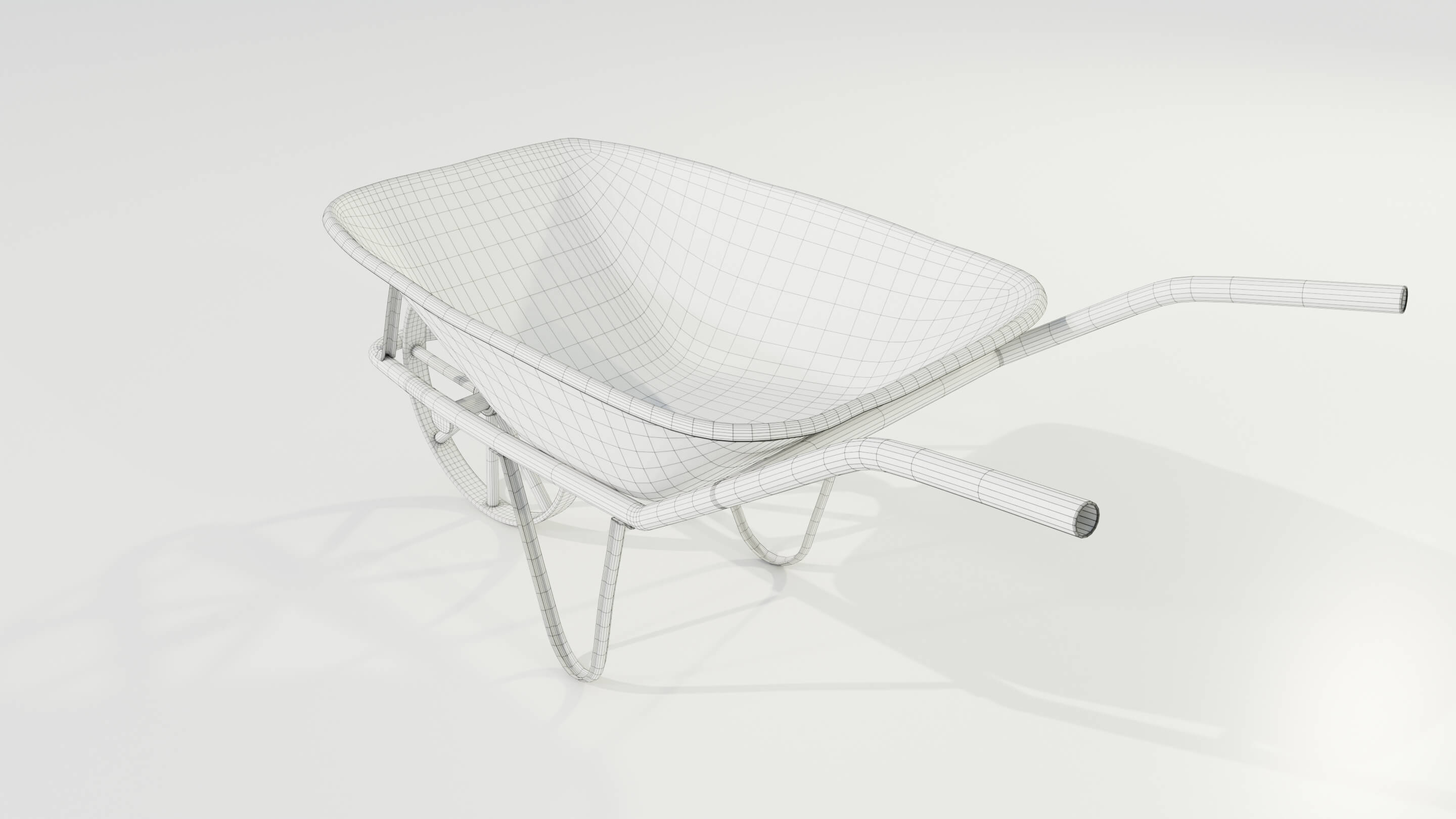 Old Rusty Wheelbarrow - 3D Model by 3Dmae