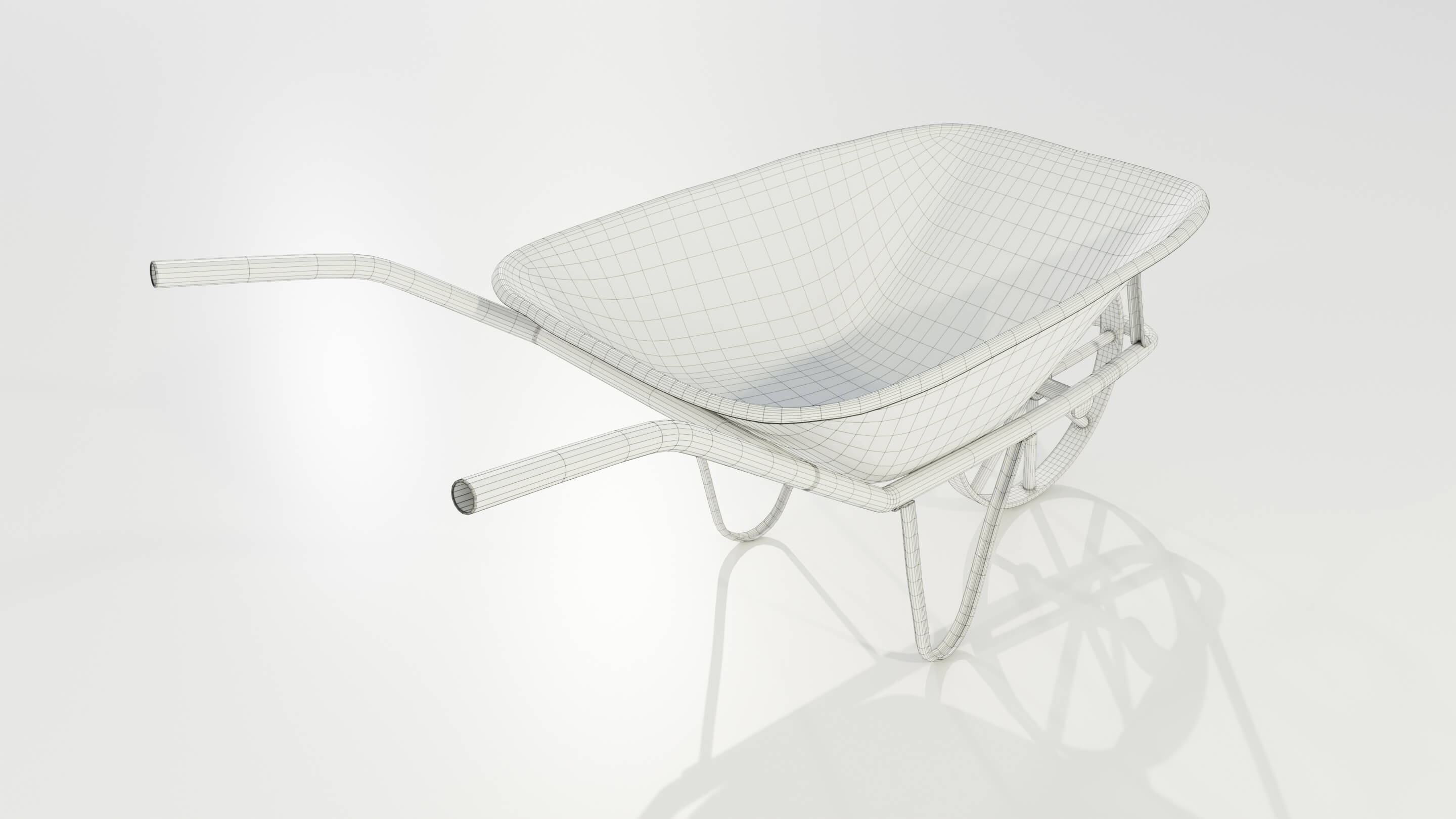 Old Rusty Wheelbarrow - 3D Model by 3Dmae