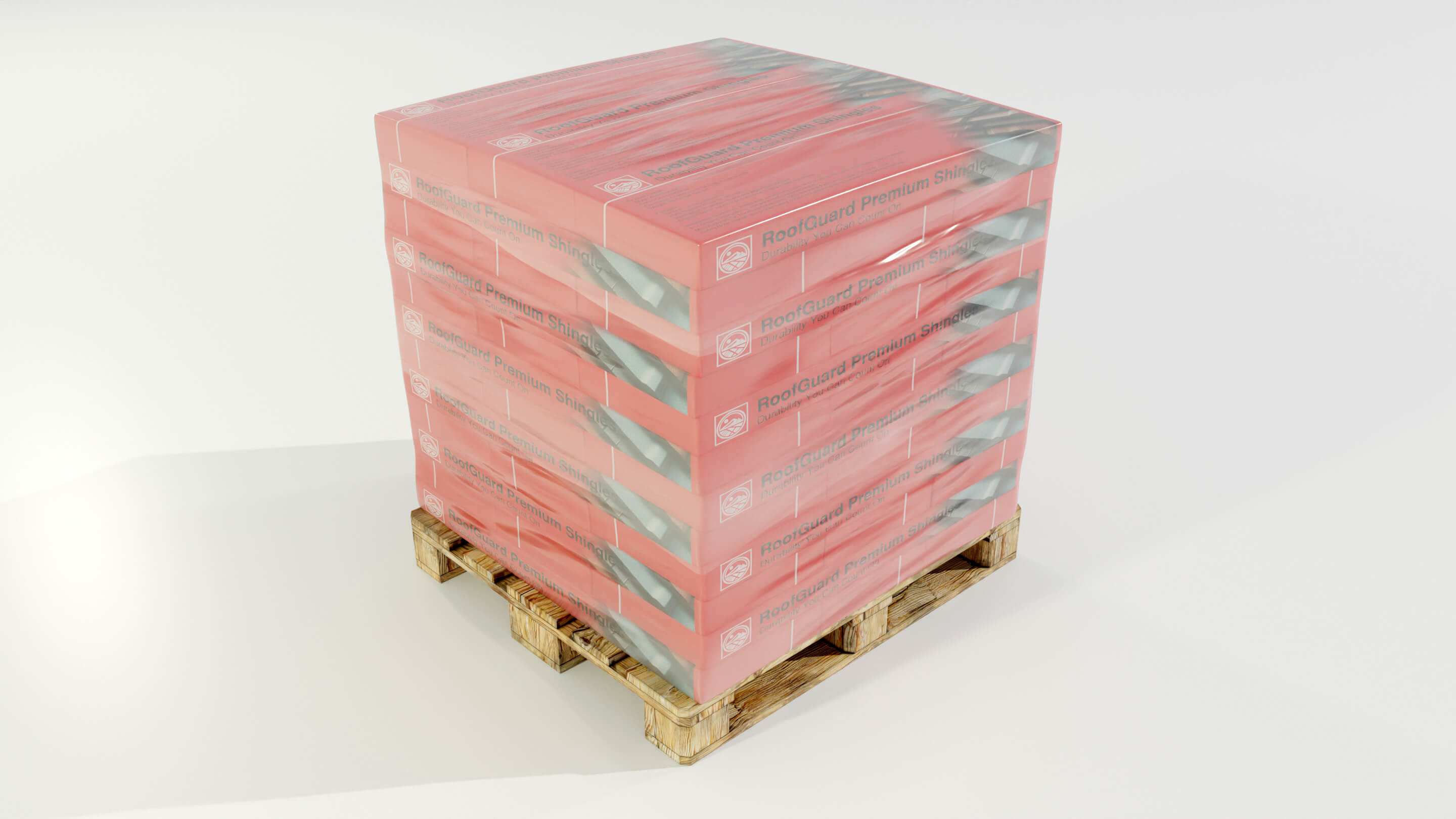 Pallet With Roof Shingles - 3D Model by 3Dmae