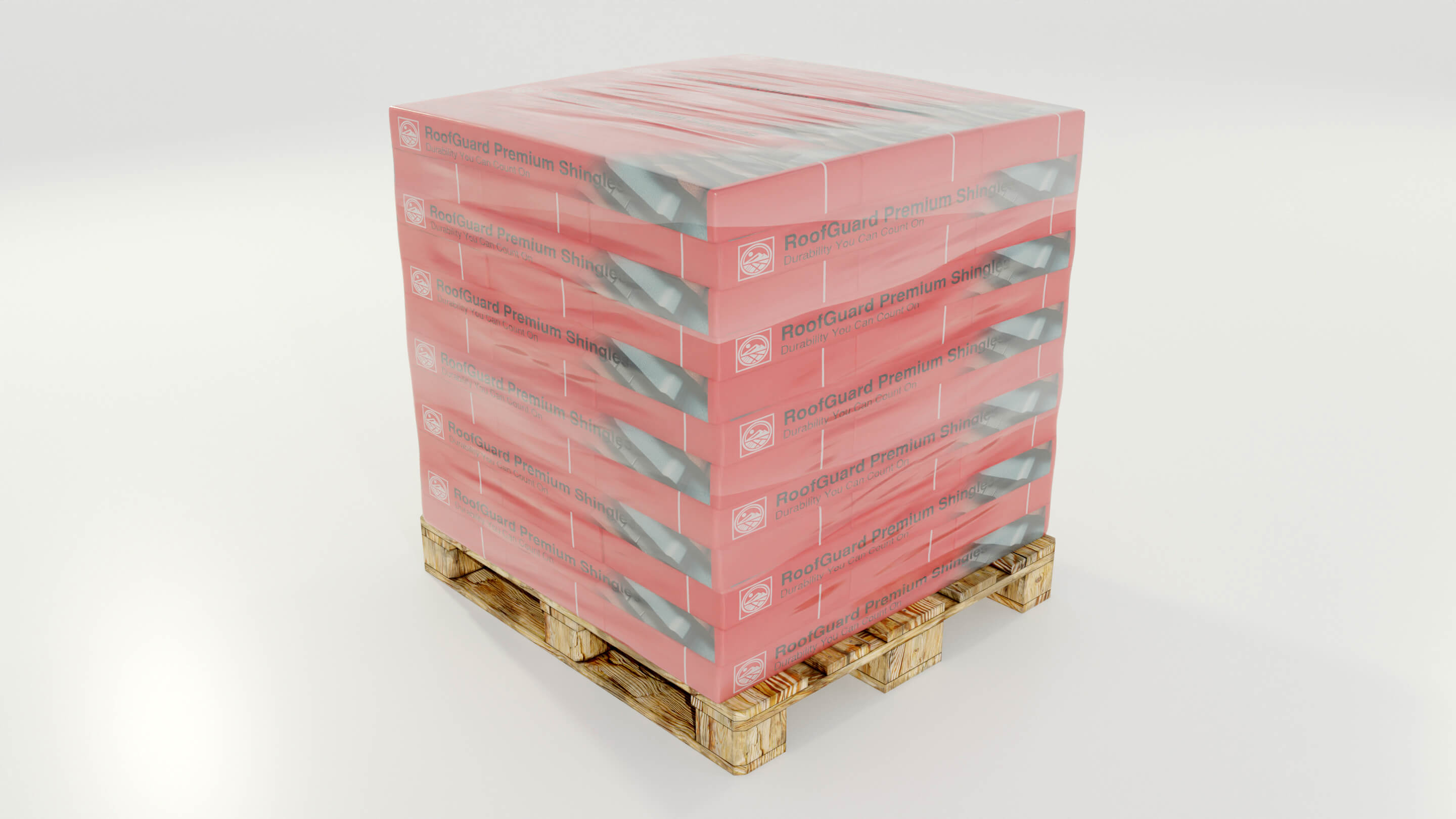 Pallet With Roof Shingles - 3D Model by 3Dmae