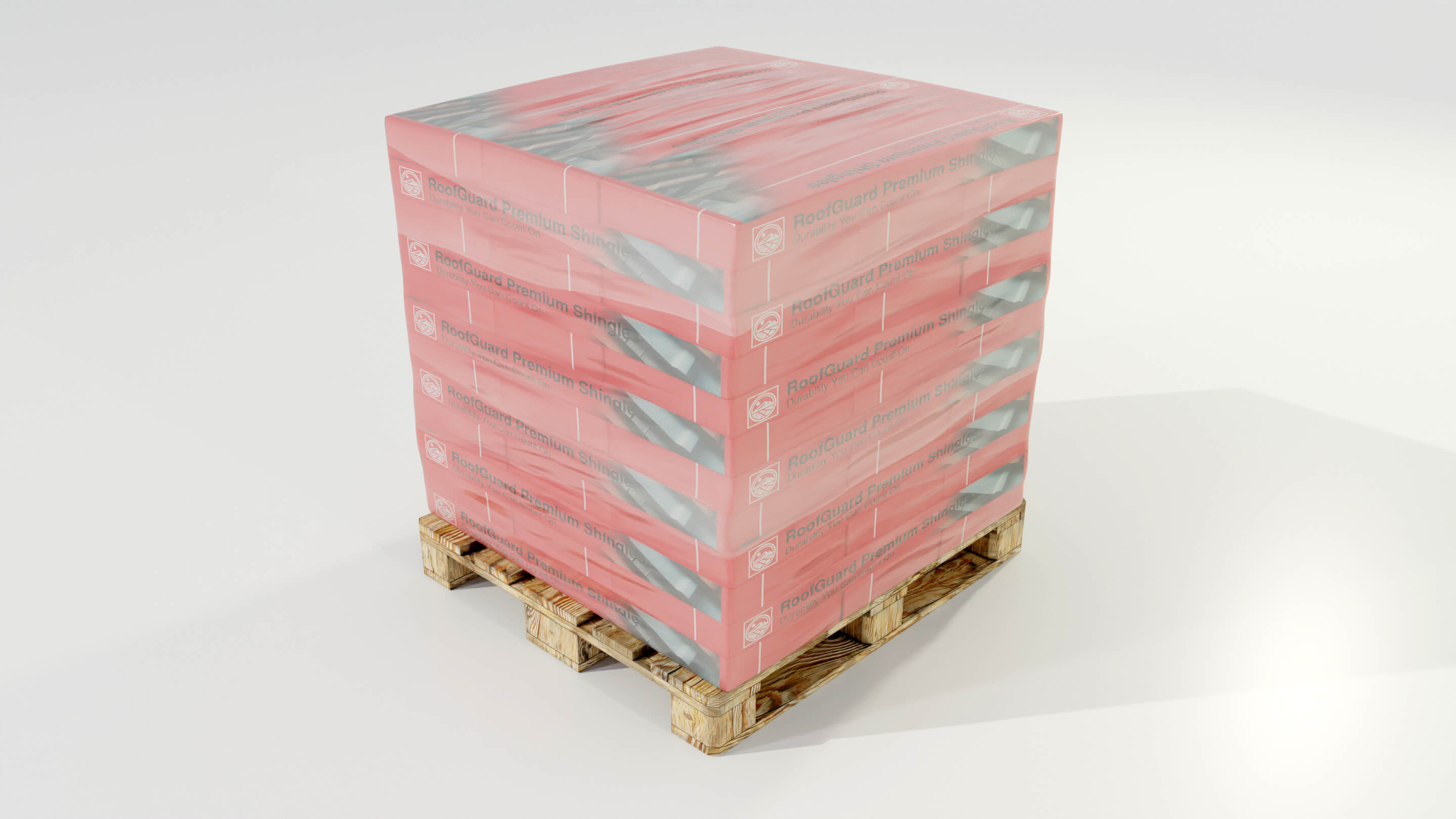 Pallet With Roof Shingles - 3D Model by 3Dmae
