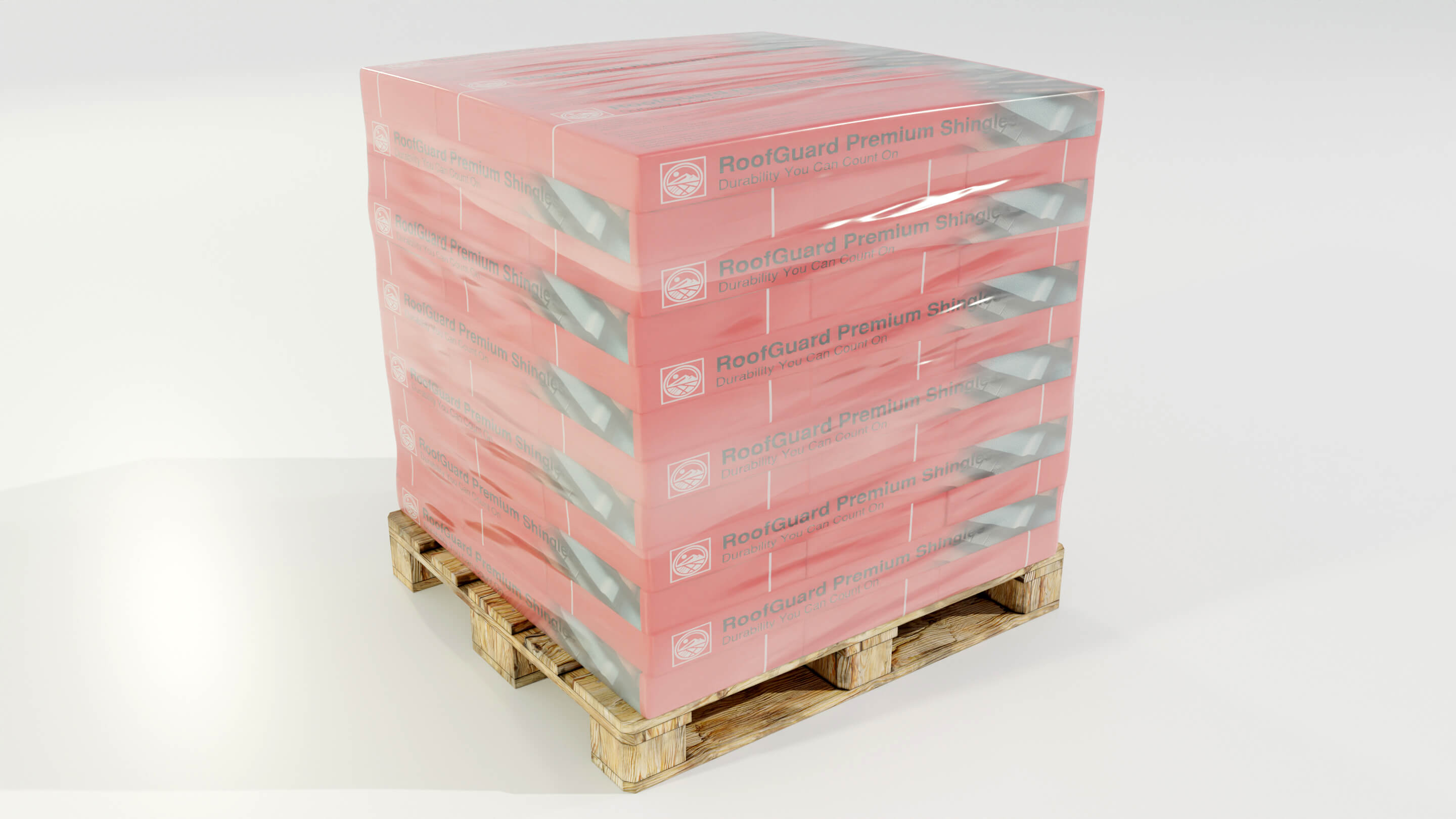 Pallet With Roof Shingles - 3D Model by 3Dmae