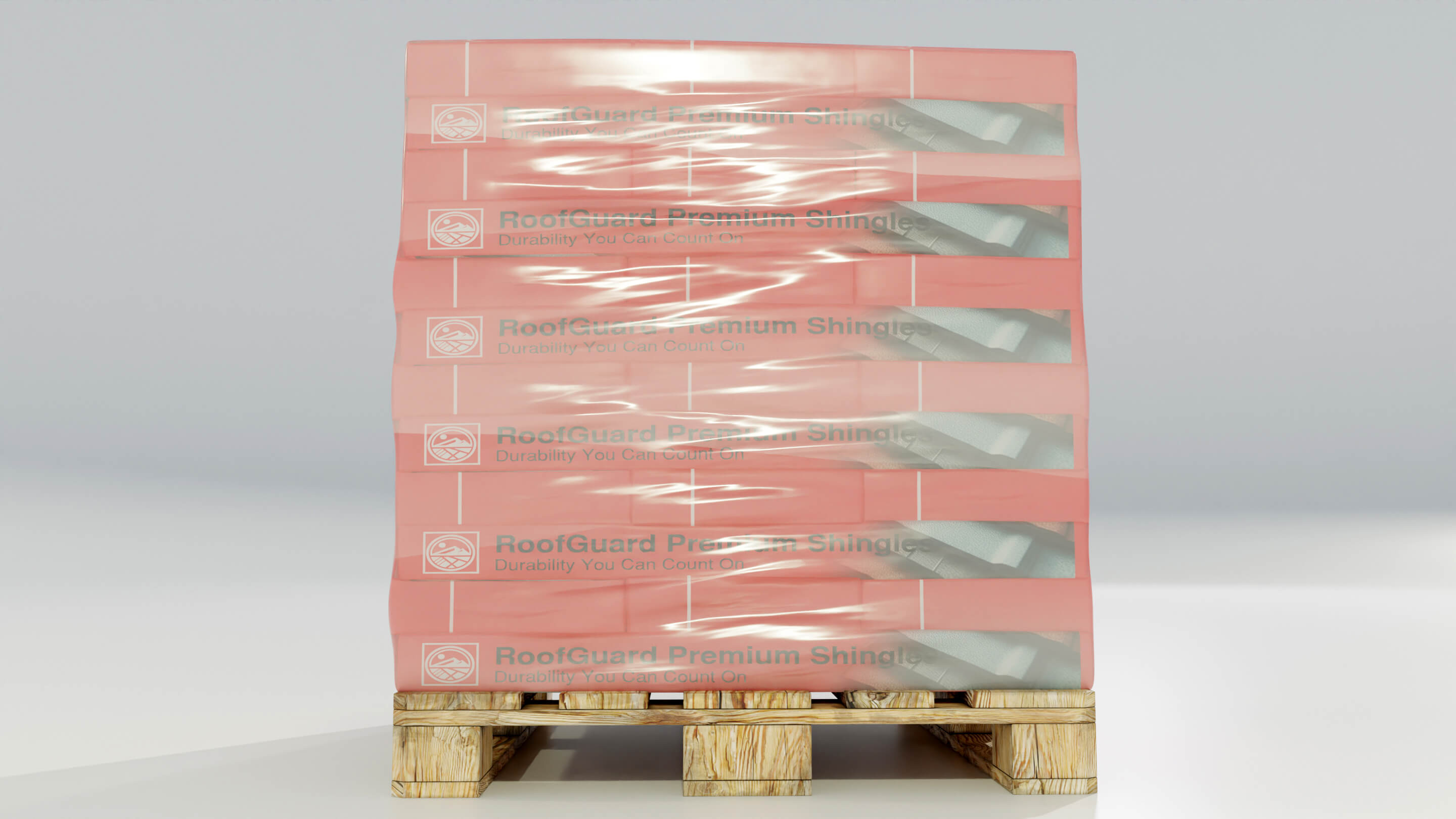Pallet With Roof Shingles - 3D Model by 3Dmae
