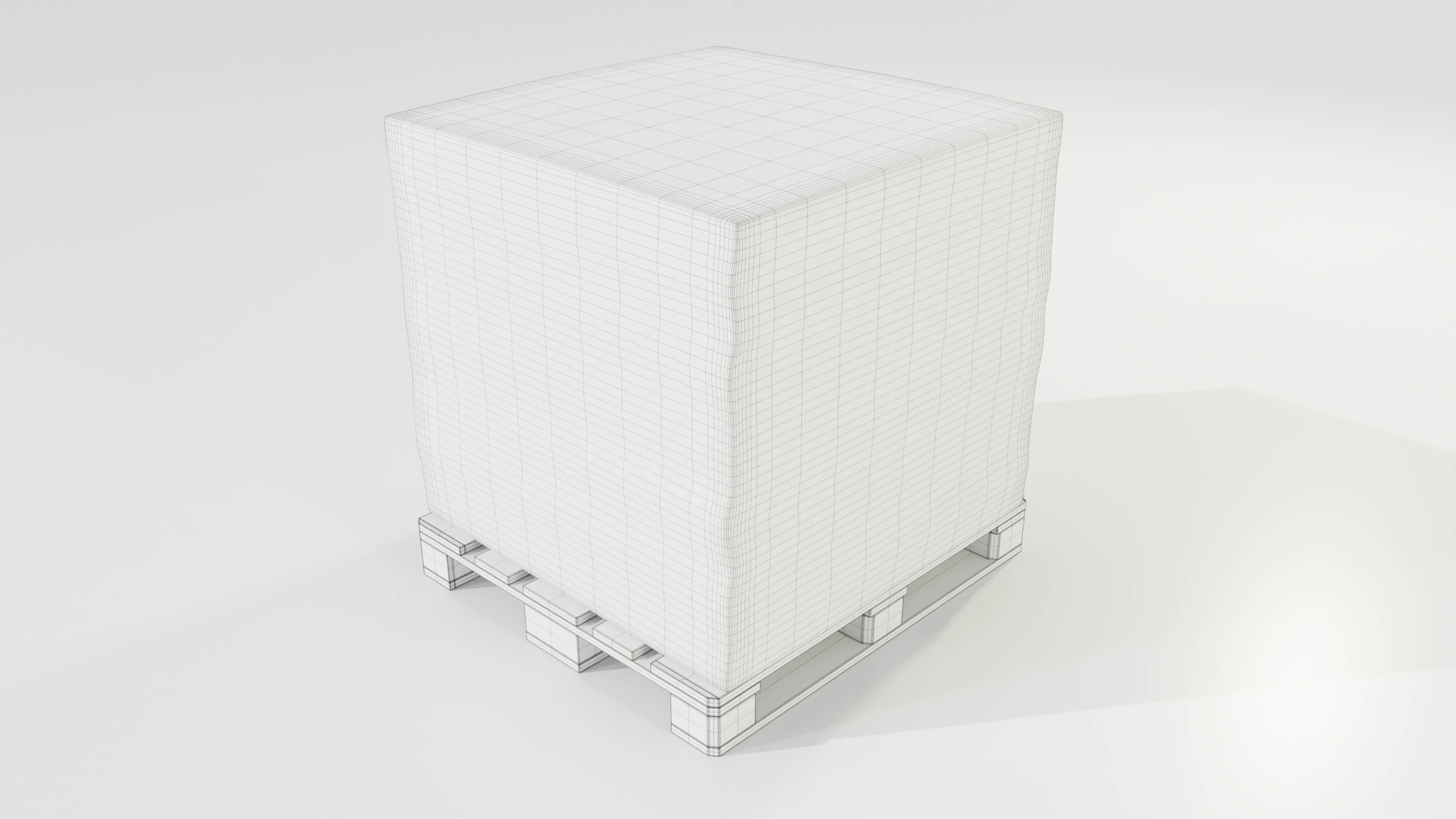 Pallet With Roof Shingles - 3D Model by 3Dmae