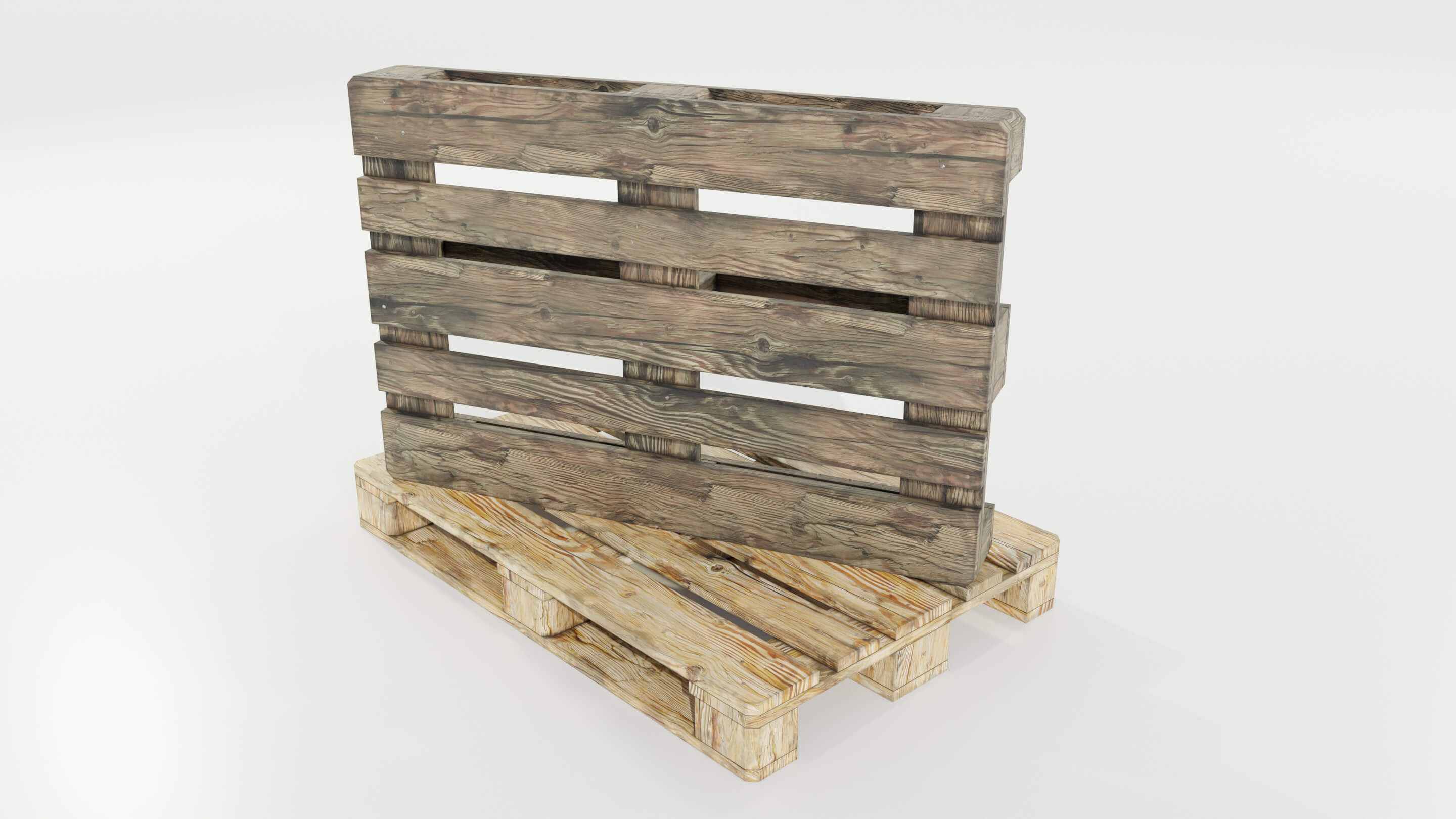 Wooden Pallets - 3D Model by 3Dmae
