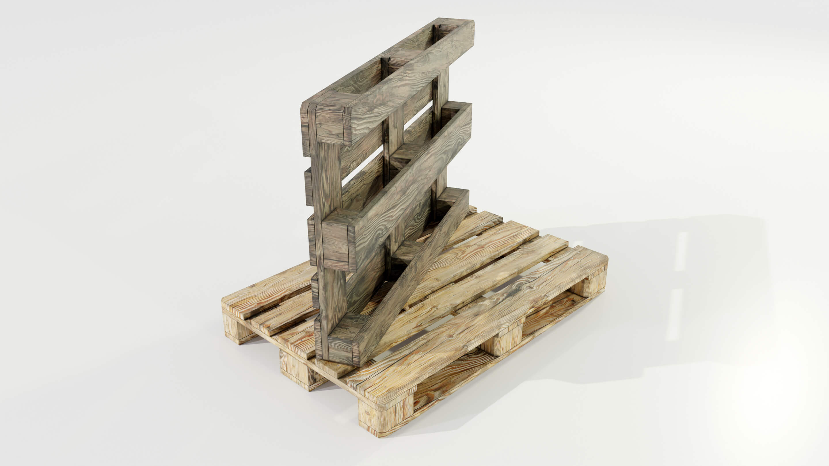 Wooden Pallets - 3D Model by 3Dmae