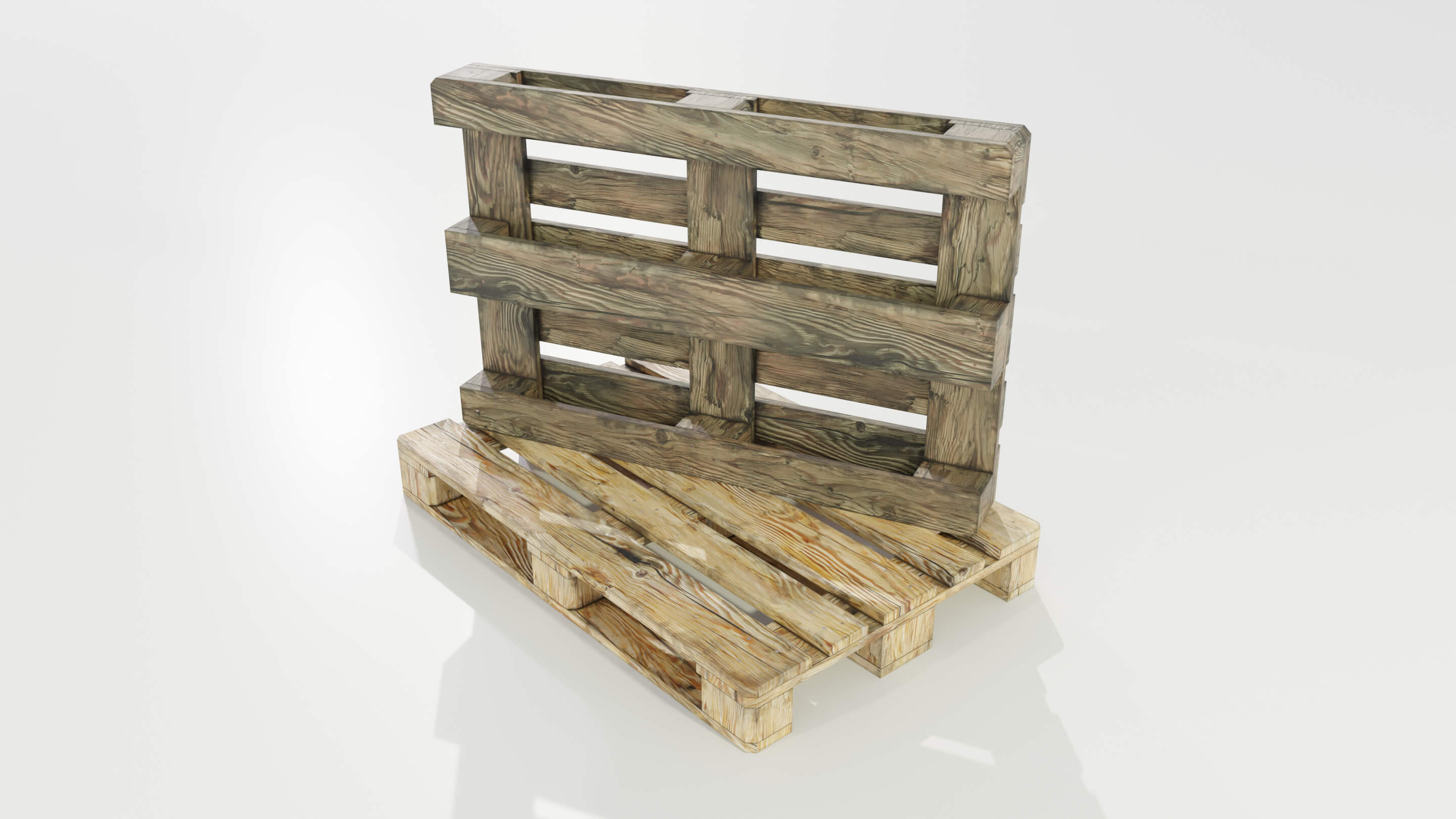 Wooden Pallets - 3D Model by 3Dmae