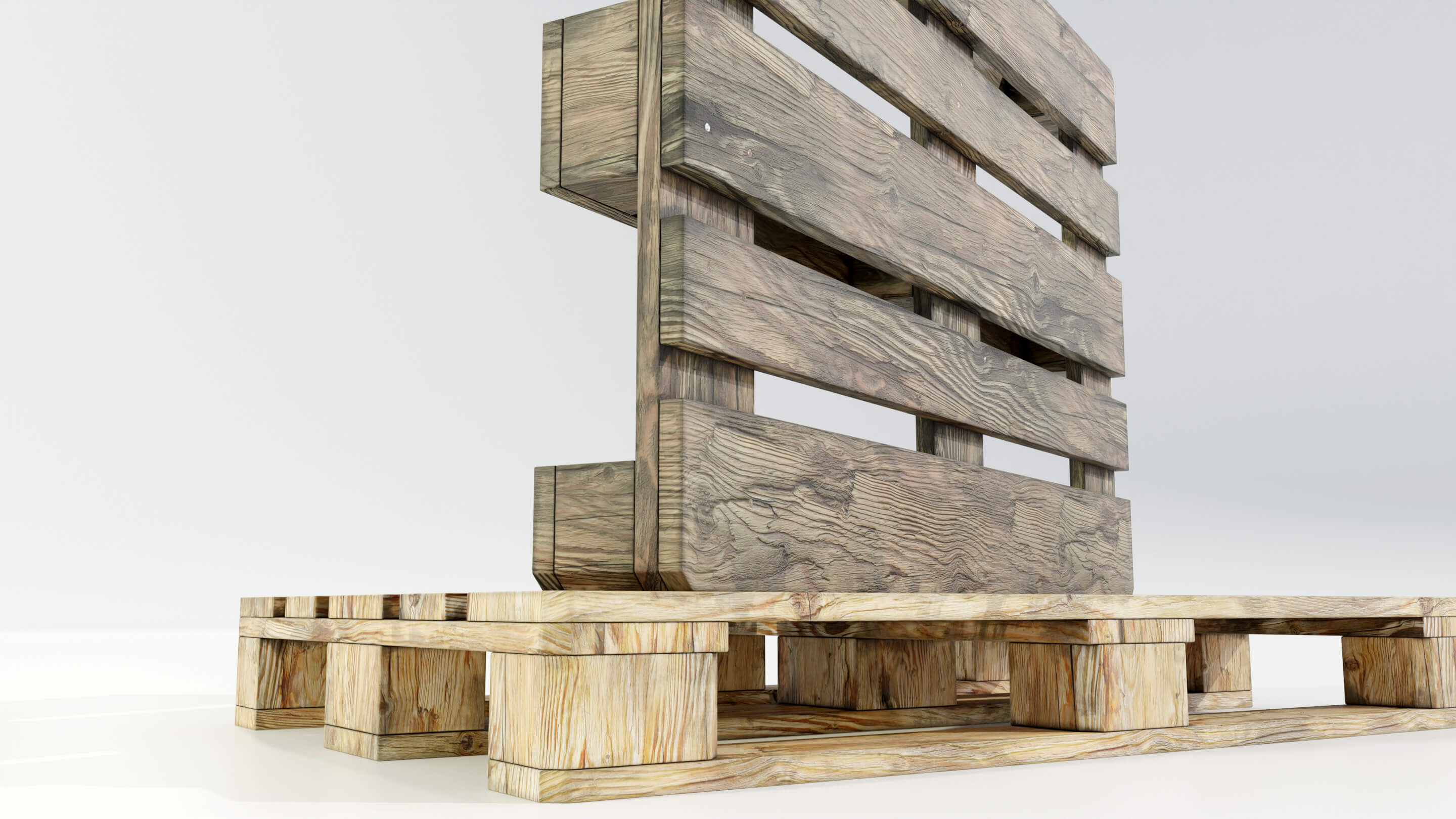 Wooden Pallets - 3D Model by 3Dmae