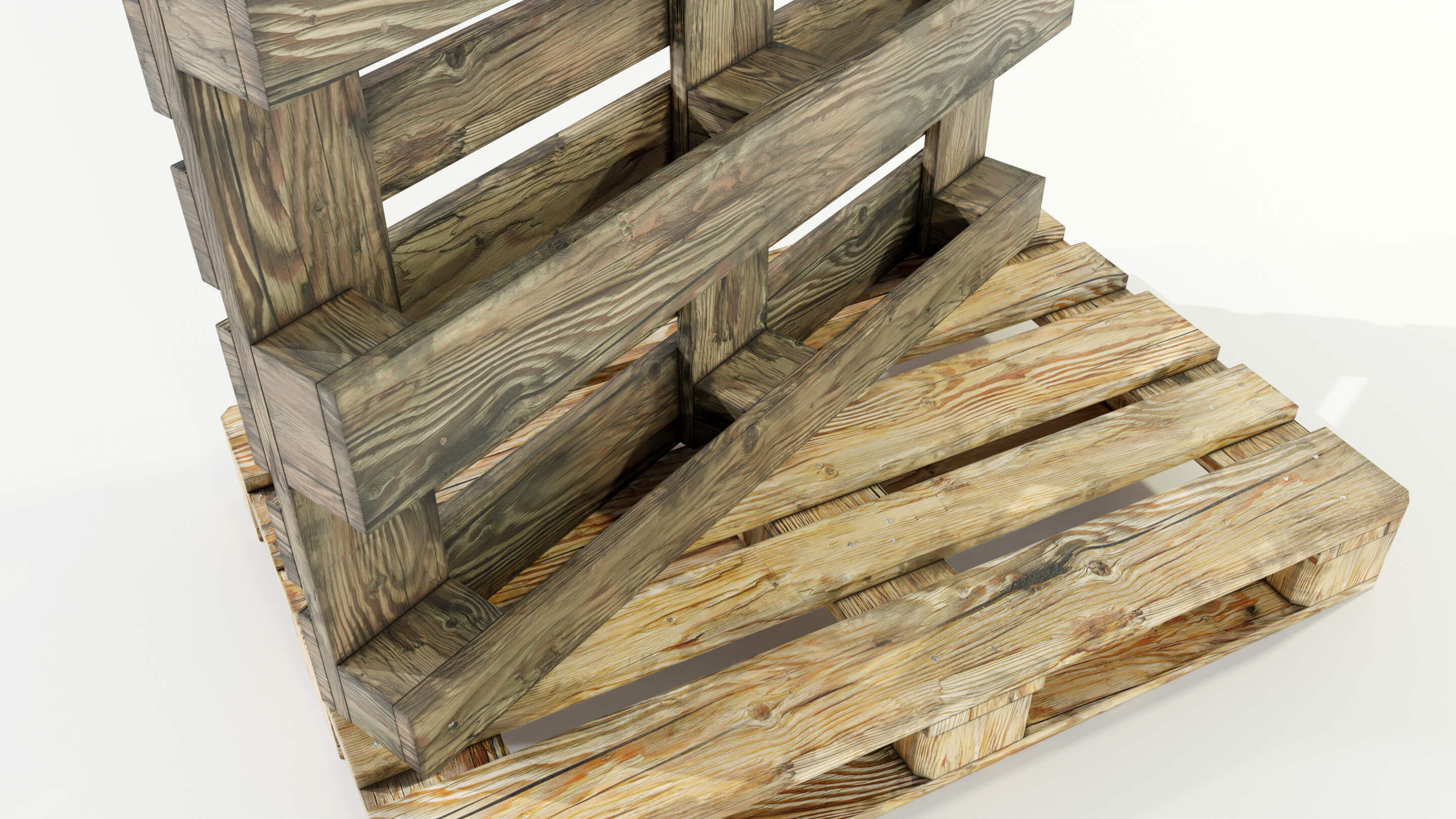 Wooden Pallets - 3D Model by 3Dmae