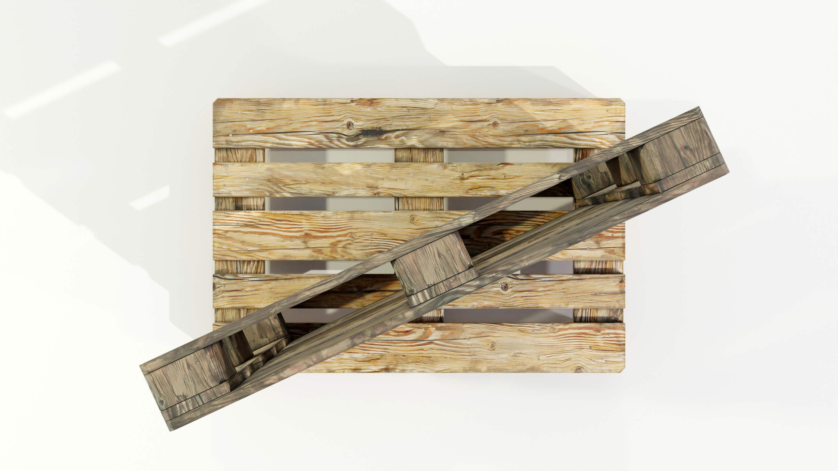 Wooden Pallets - 3D Model by 3Dmae