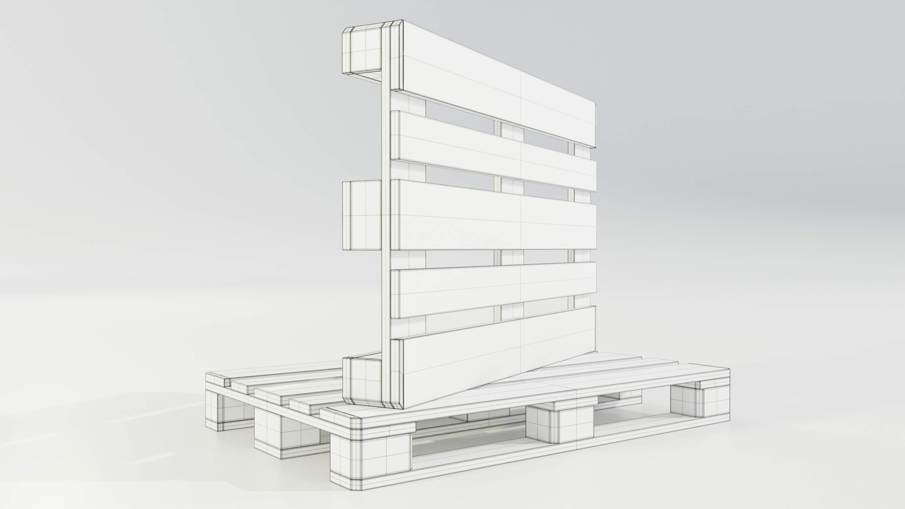Wooden Pallets - 3D Model by 3Dmae