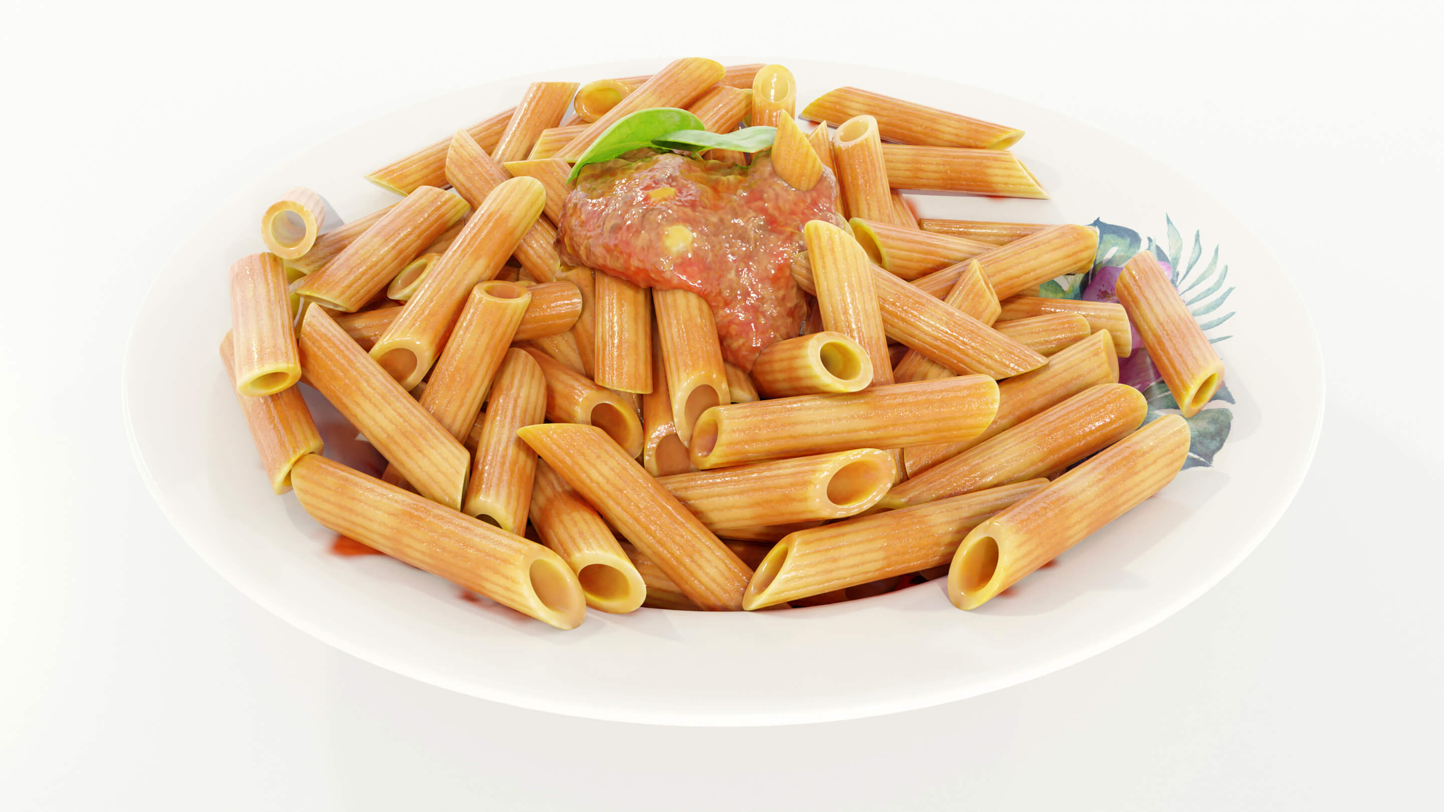 Pasta With Bolognese Sauce - 3D Model by 3Dmae