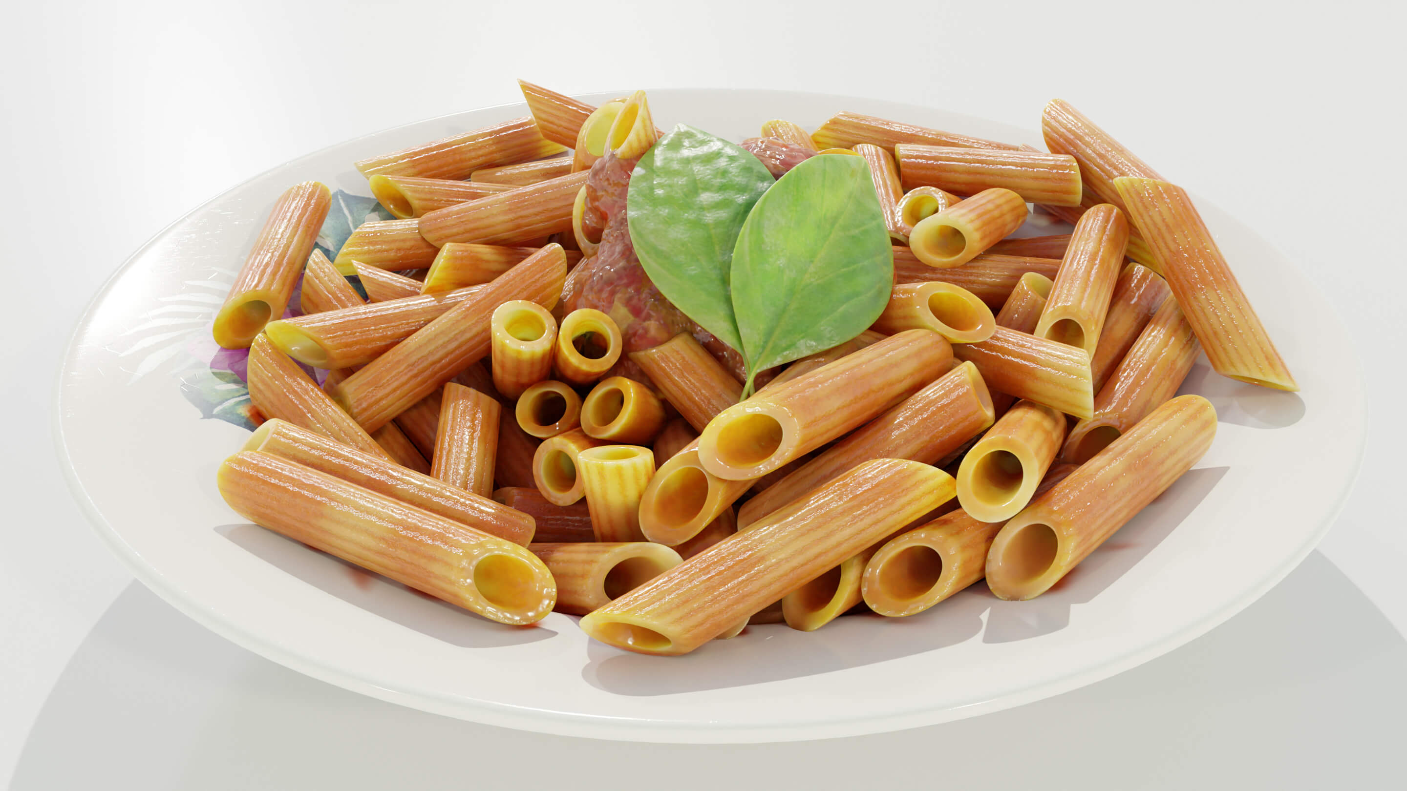 Pasta With Bolognese Sauce - 3D Model by 3Dmae