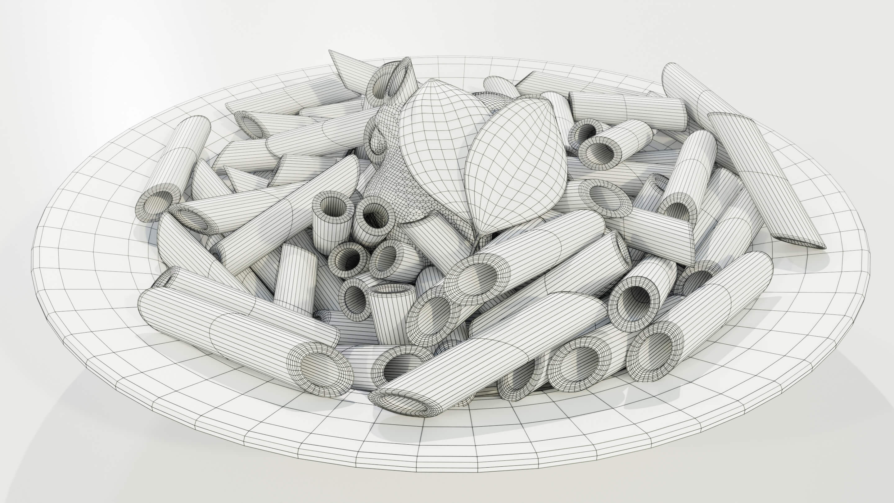 Pasta With Bolognese Sauce - 3D Model by 3Dmae