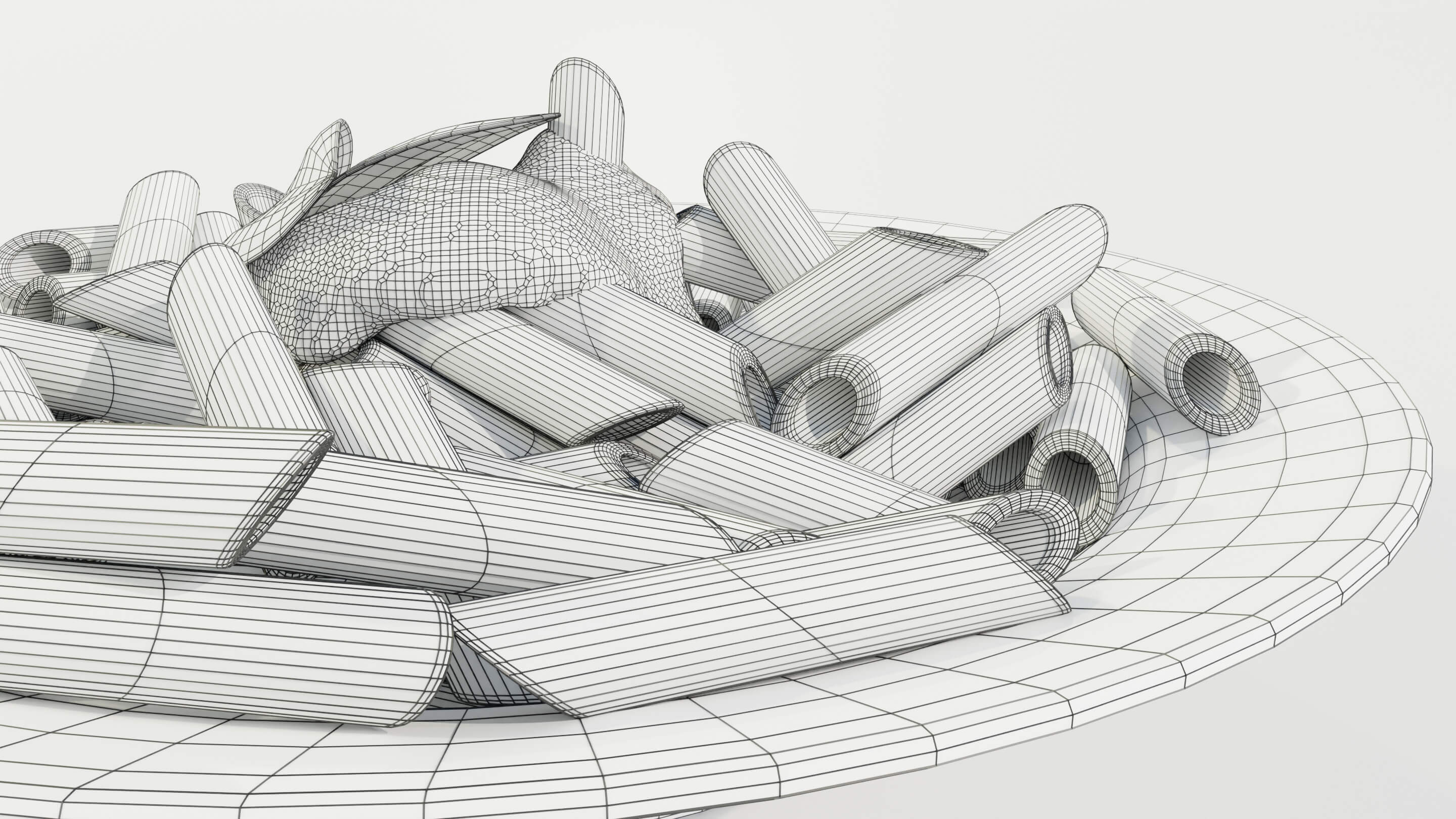 Pasta With Bolognese Sauce - 3D Model by 3Dmae