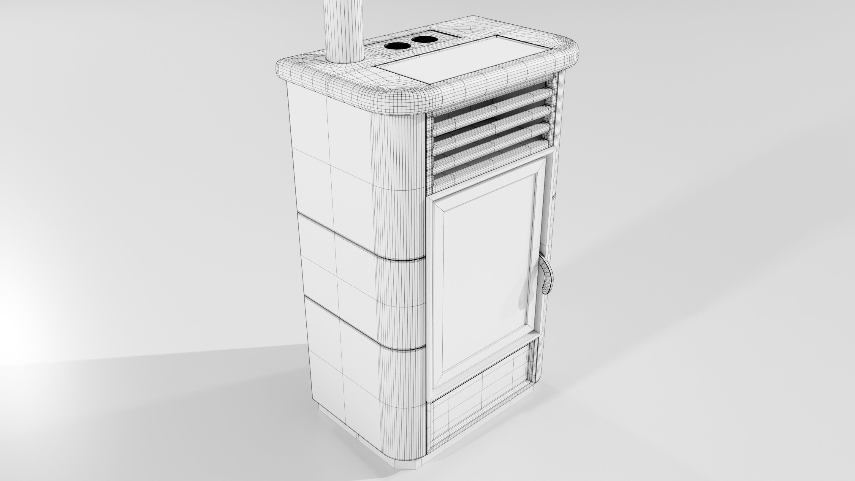 Pellet Stove - 3D Model by 3Dmae