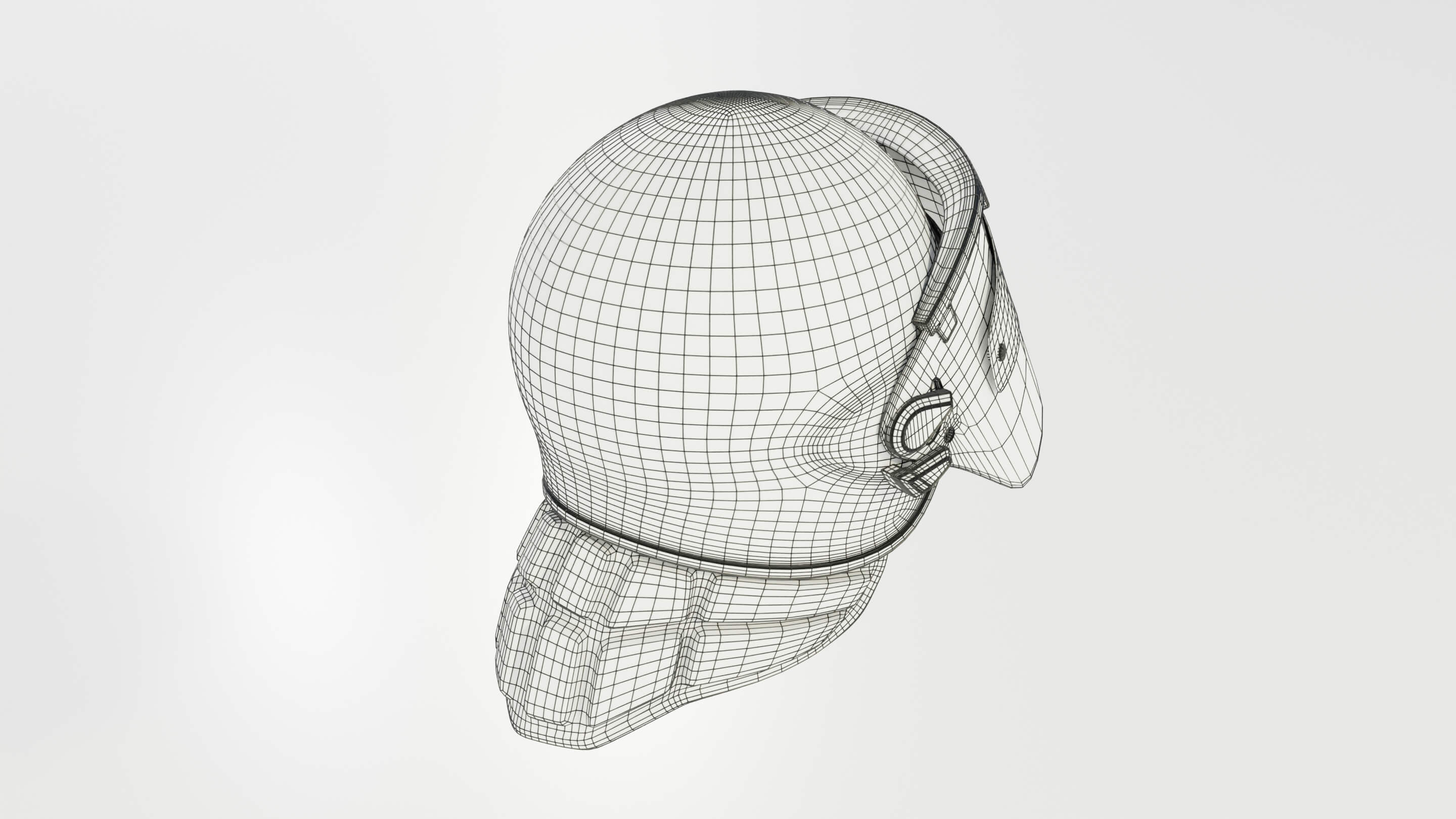 Police Riot Helmet - 3D Model by 3Dmae