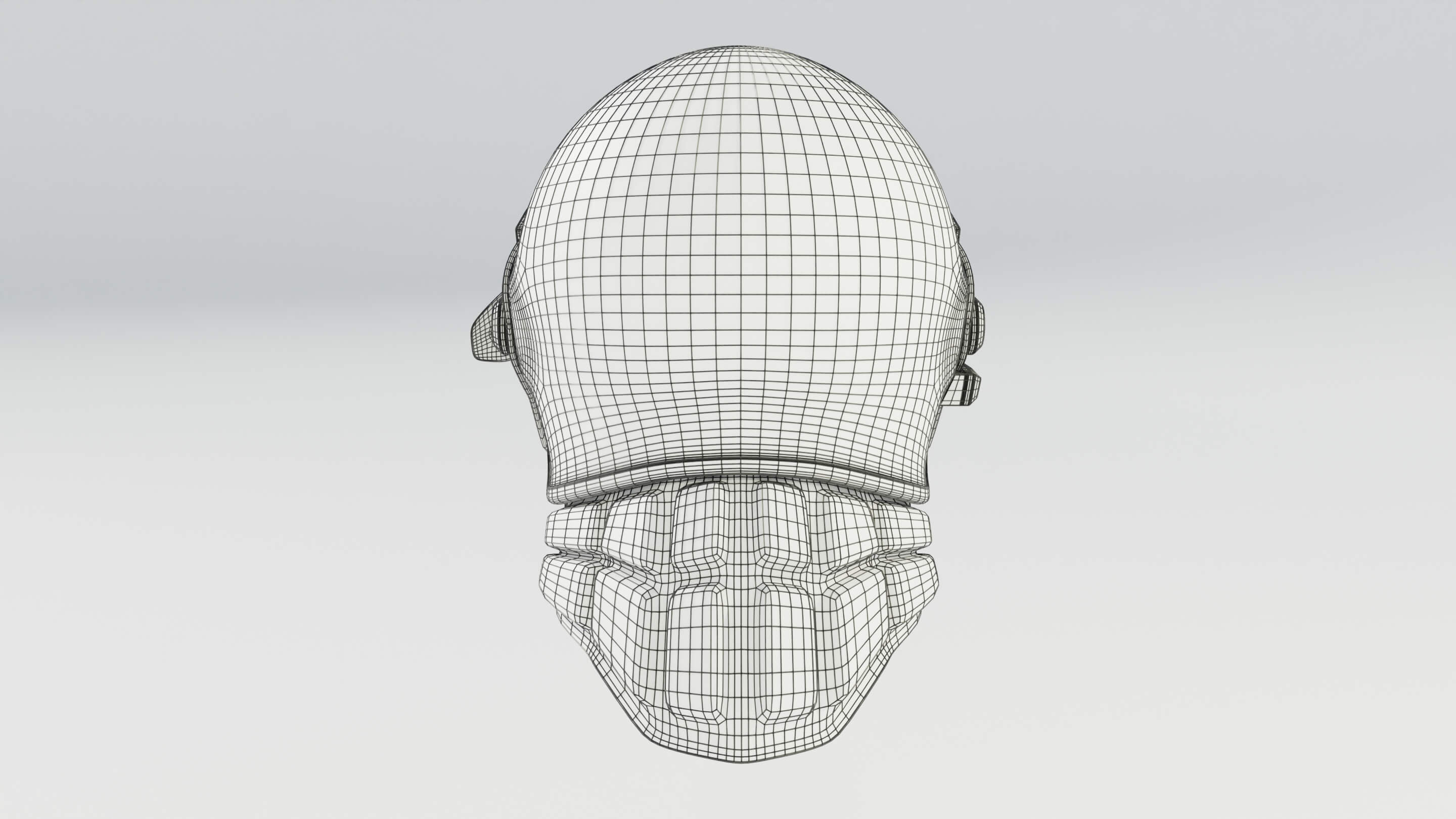 Police Riot Helmet - 3D Model by 3Dmae