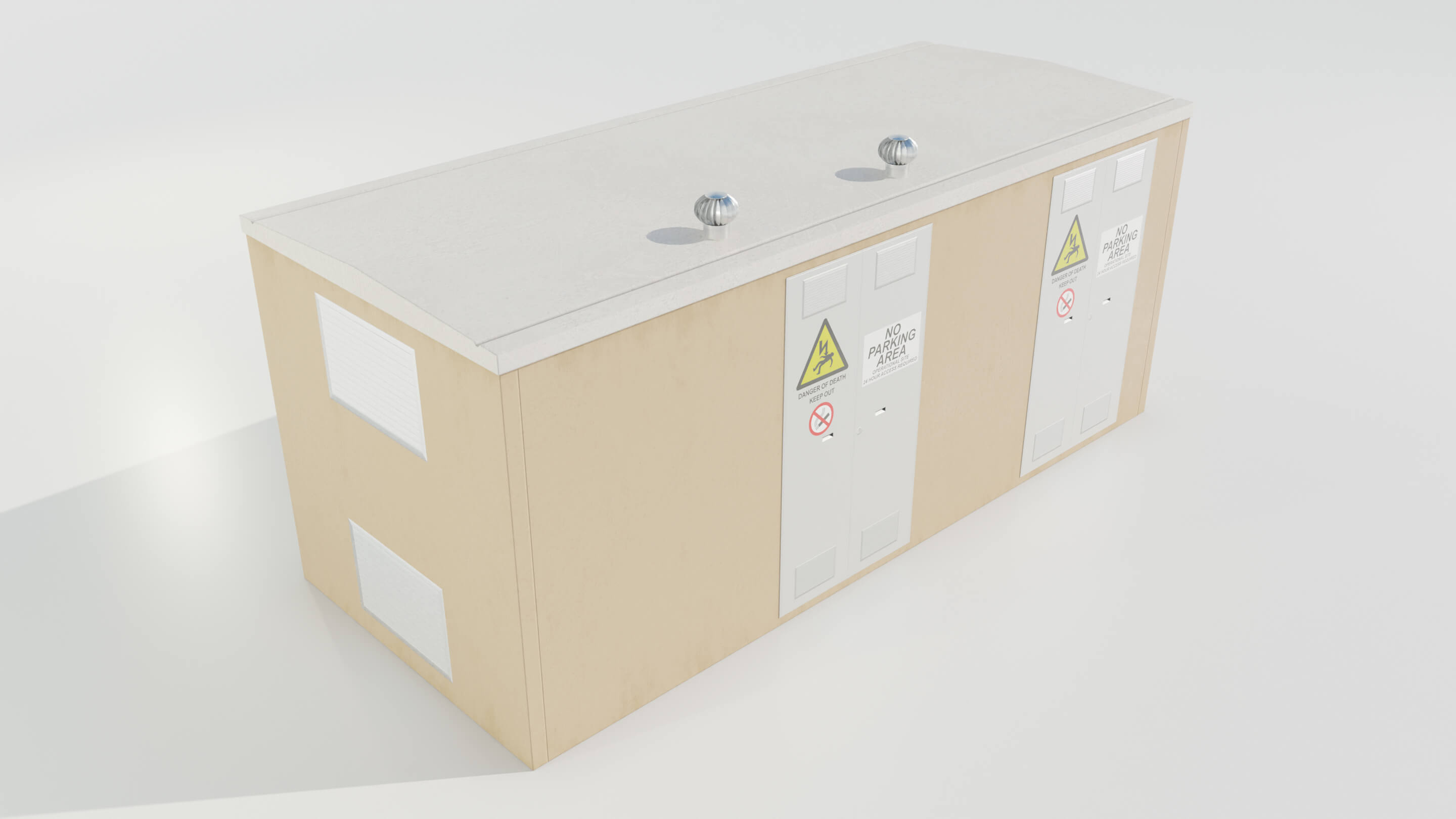 Prefabricated Electrical Substation - 3D Model by 3Dmae