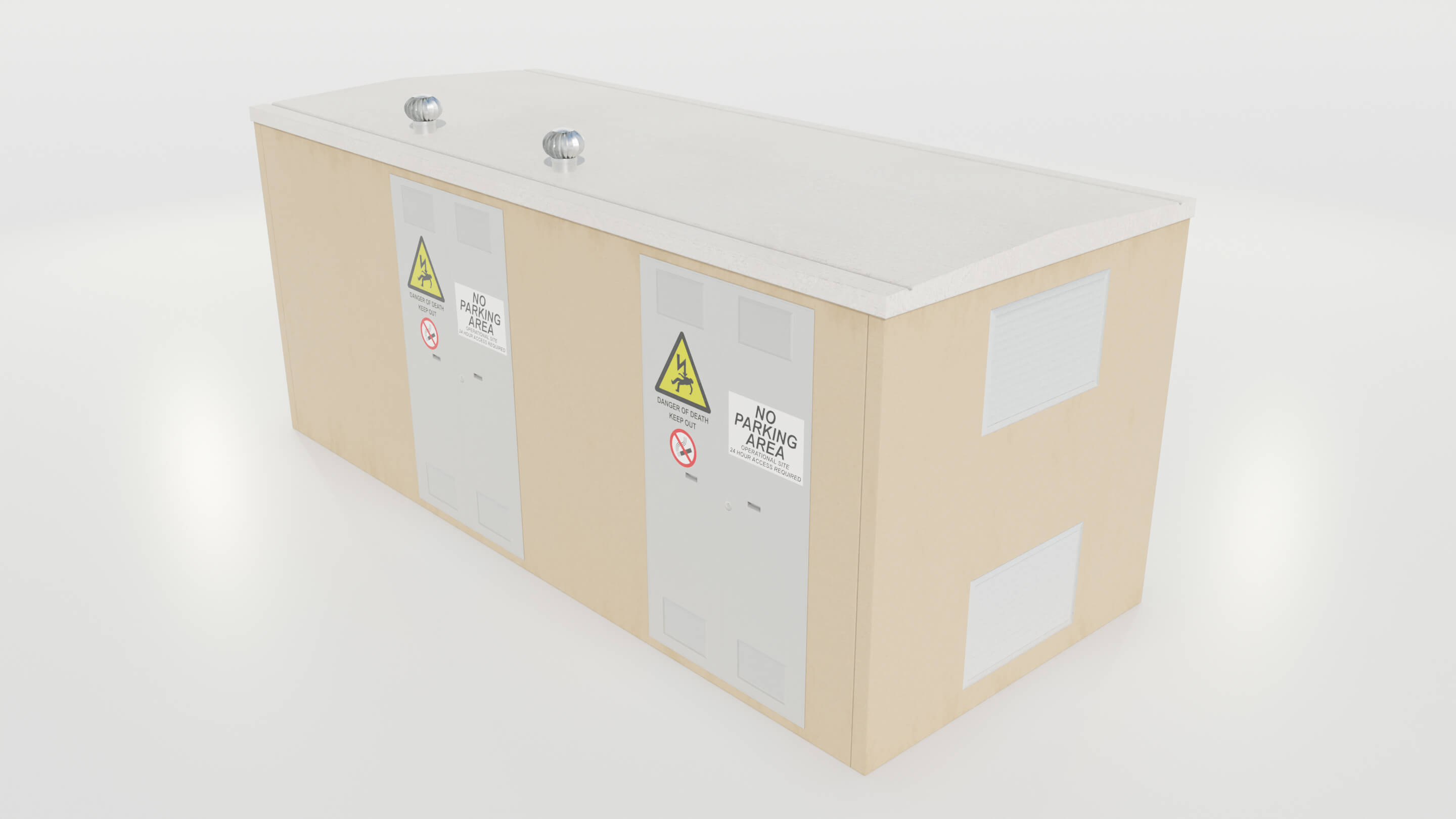 Prefabricated Electrical Substation - 3D Model by 3Dmae