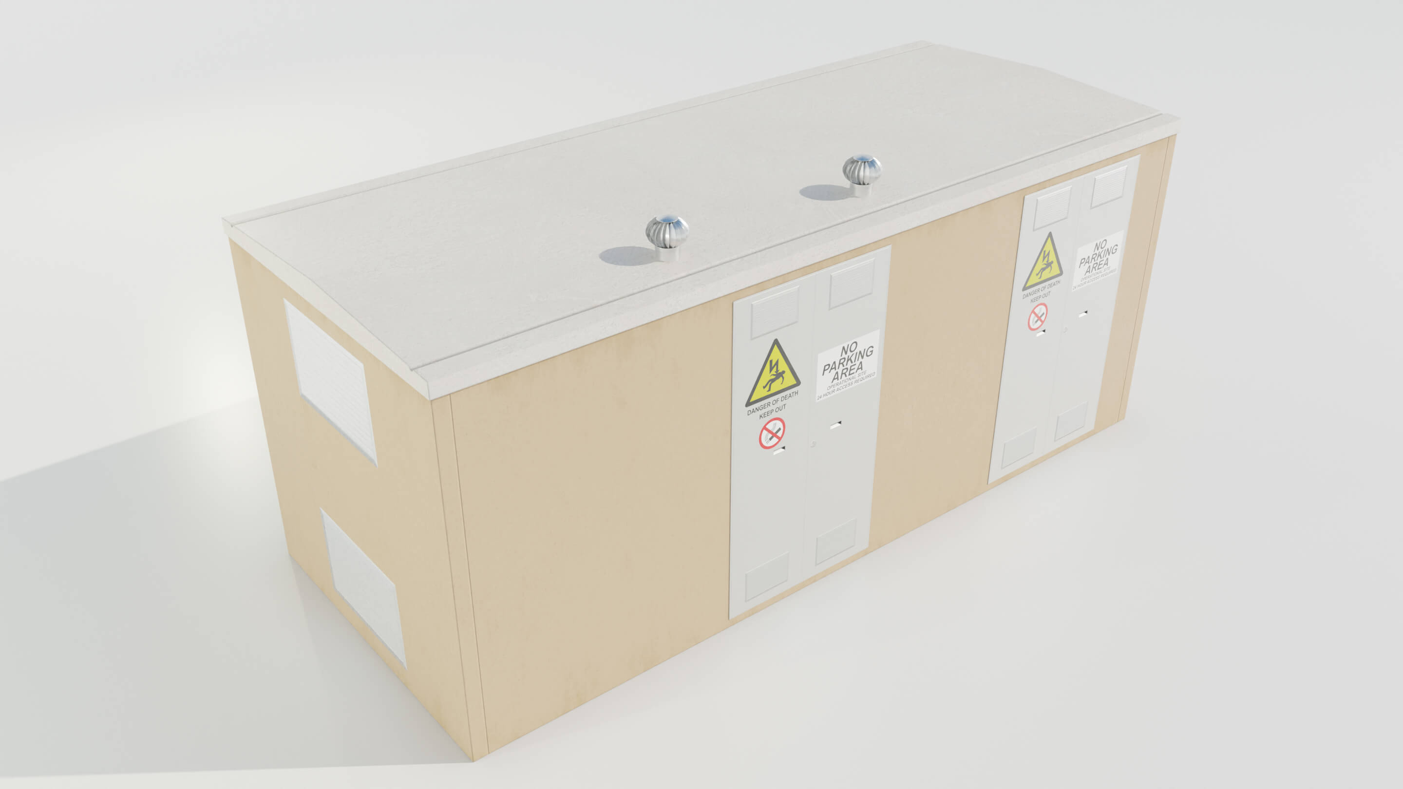 Prefabricated Electrical Substation - 3D Model by 3Dmae