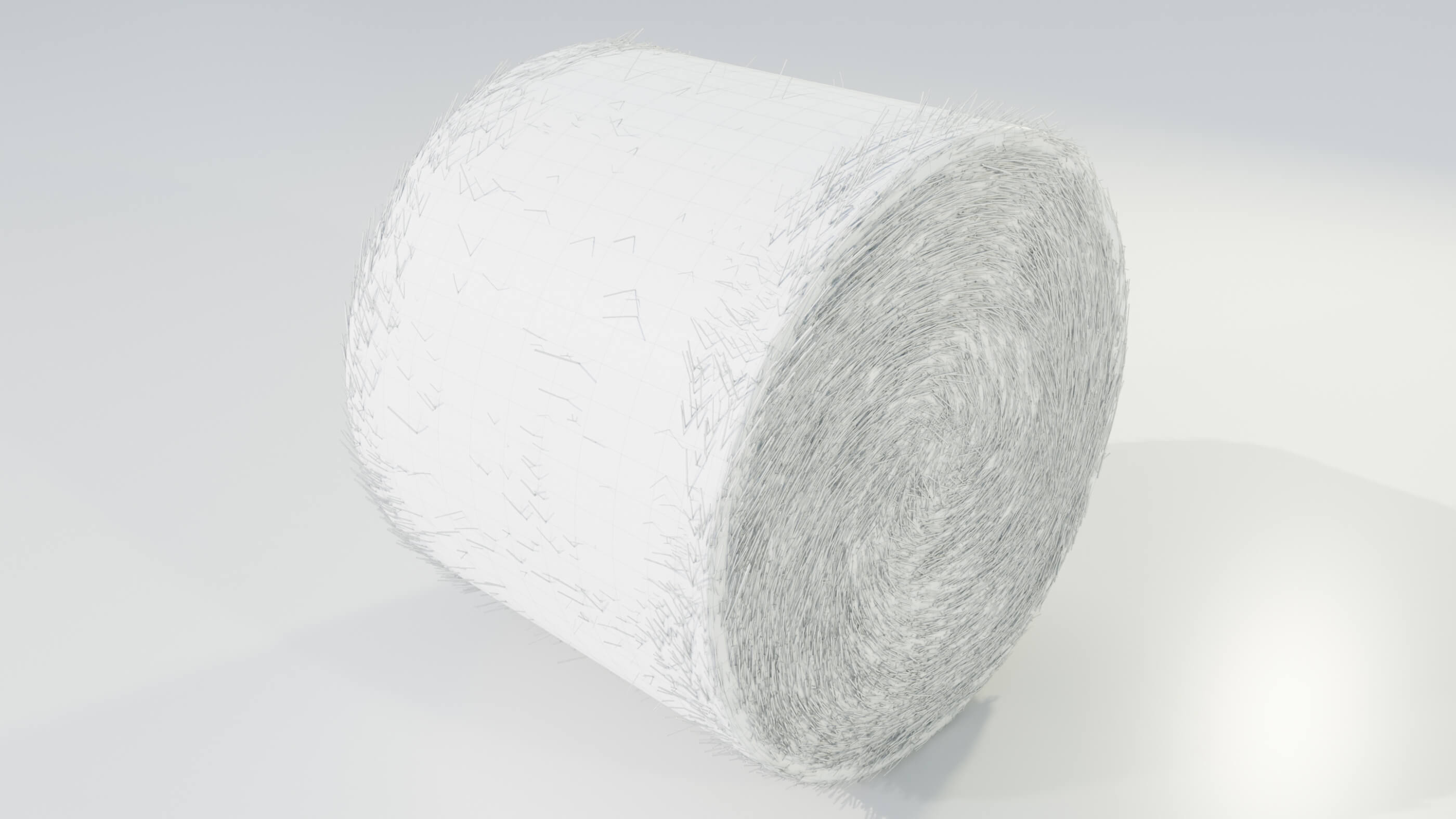 Round Hay Bale - 3D Model by 3Dmae