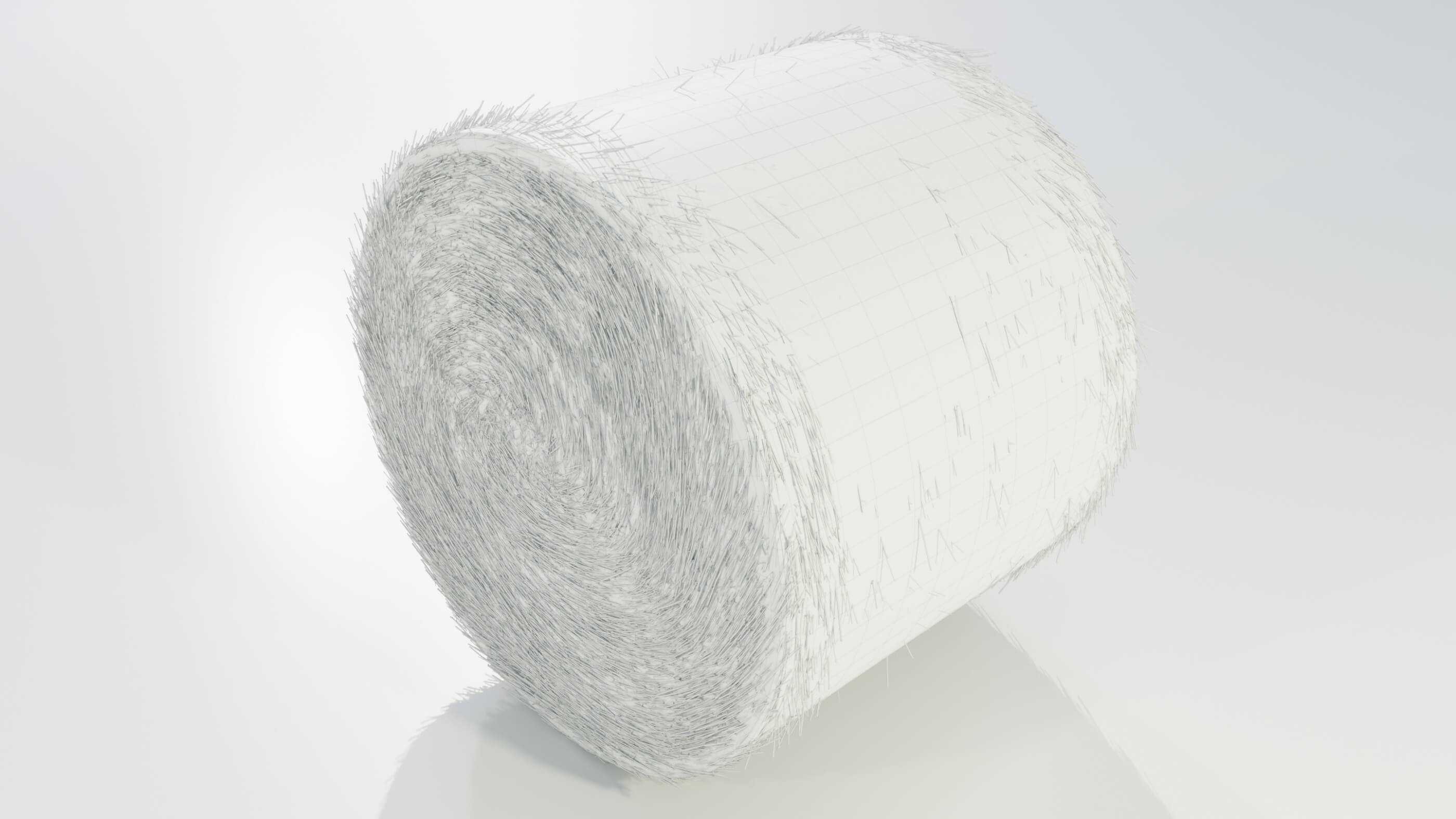 Round Hay Bale - 3D Model by 3Dmae