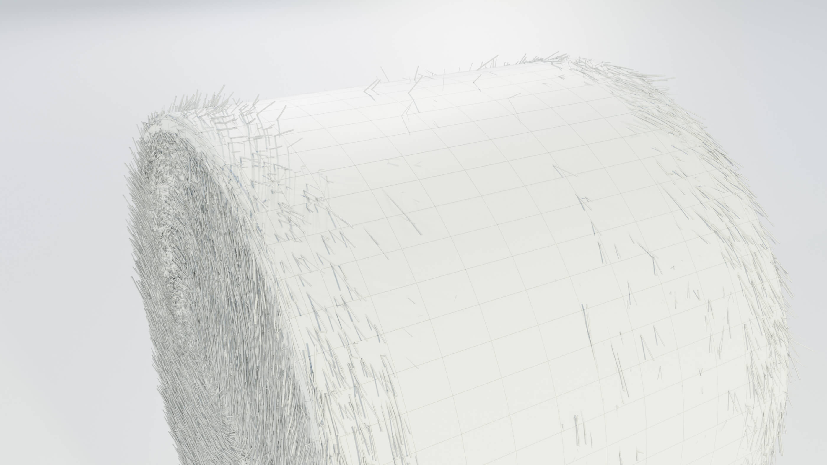 Round Hay Bale - 3D Model by 3Dmae