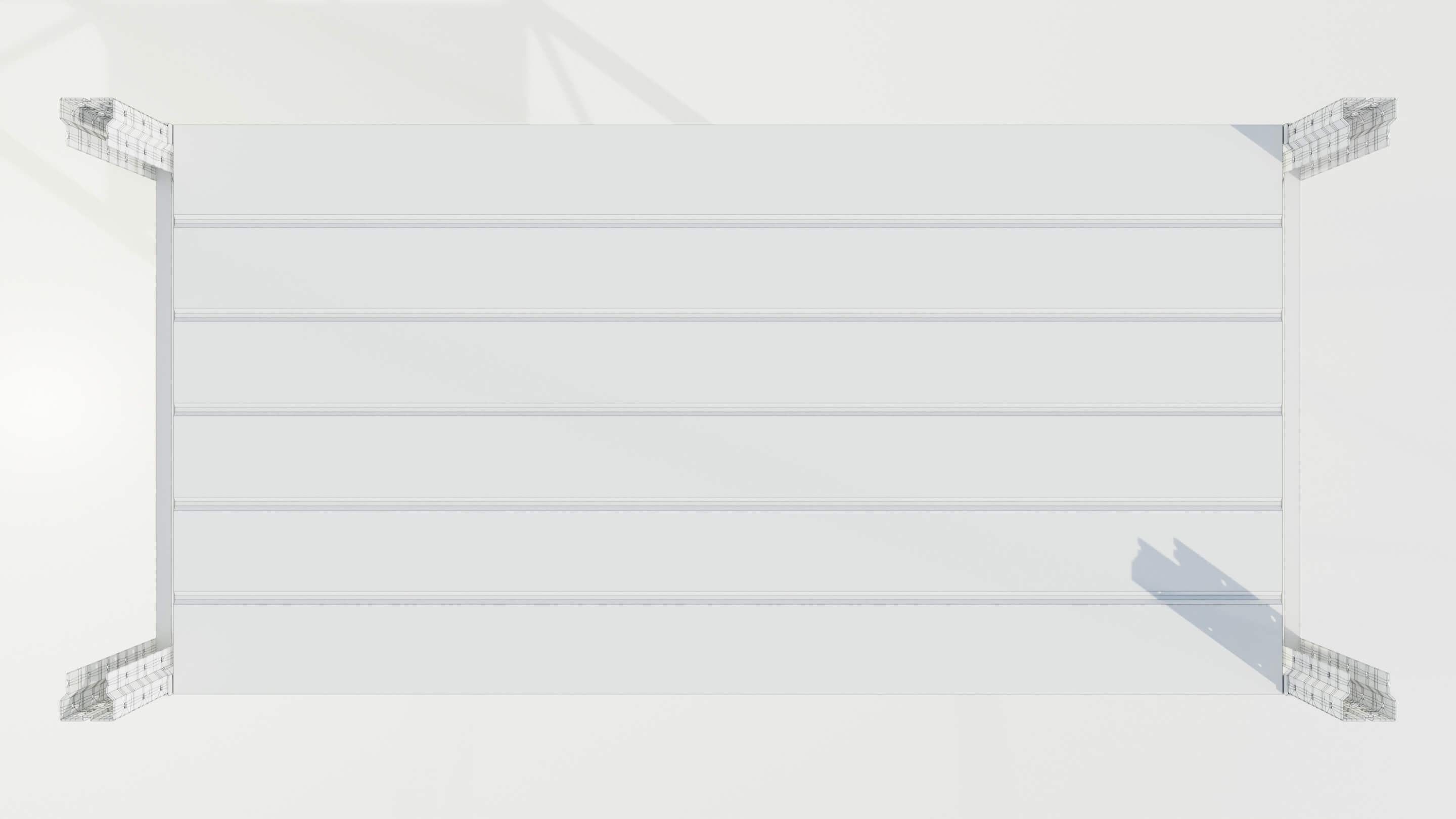 Industrial Metal Shelf - 3D Model by 3Dmae