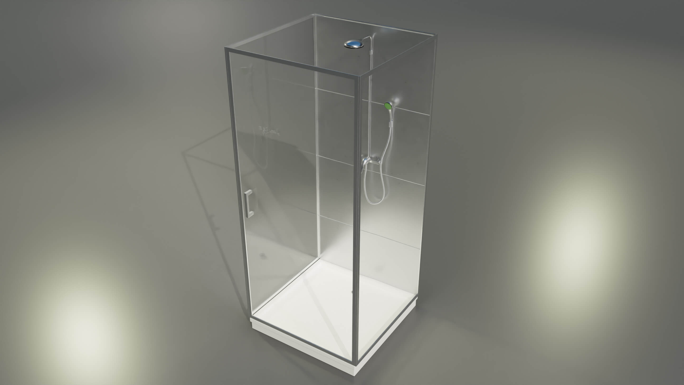 Shower With Faucet - 3D Model by 3Dmae