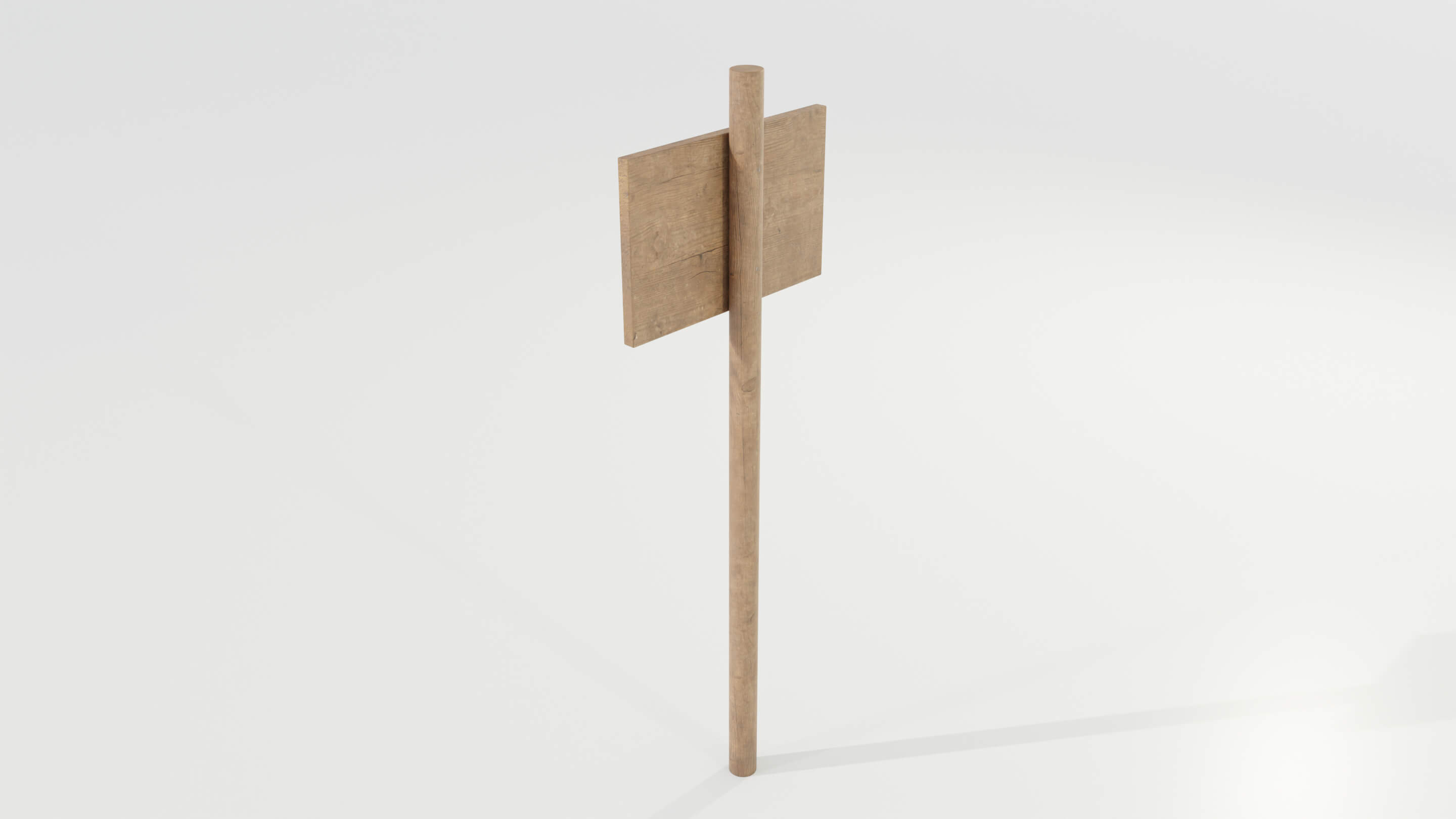 Simple Wooden Sign - Free 3D Model by 3Dmae