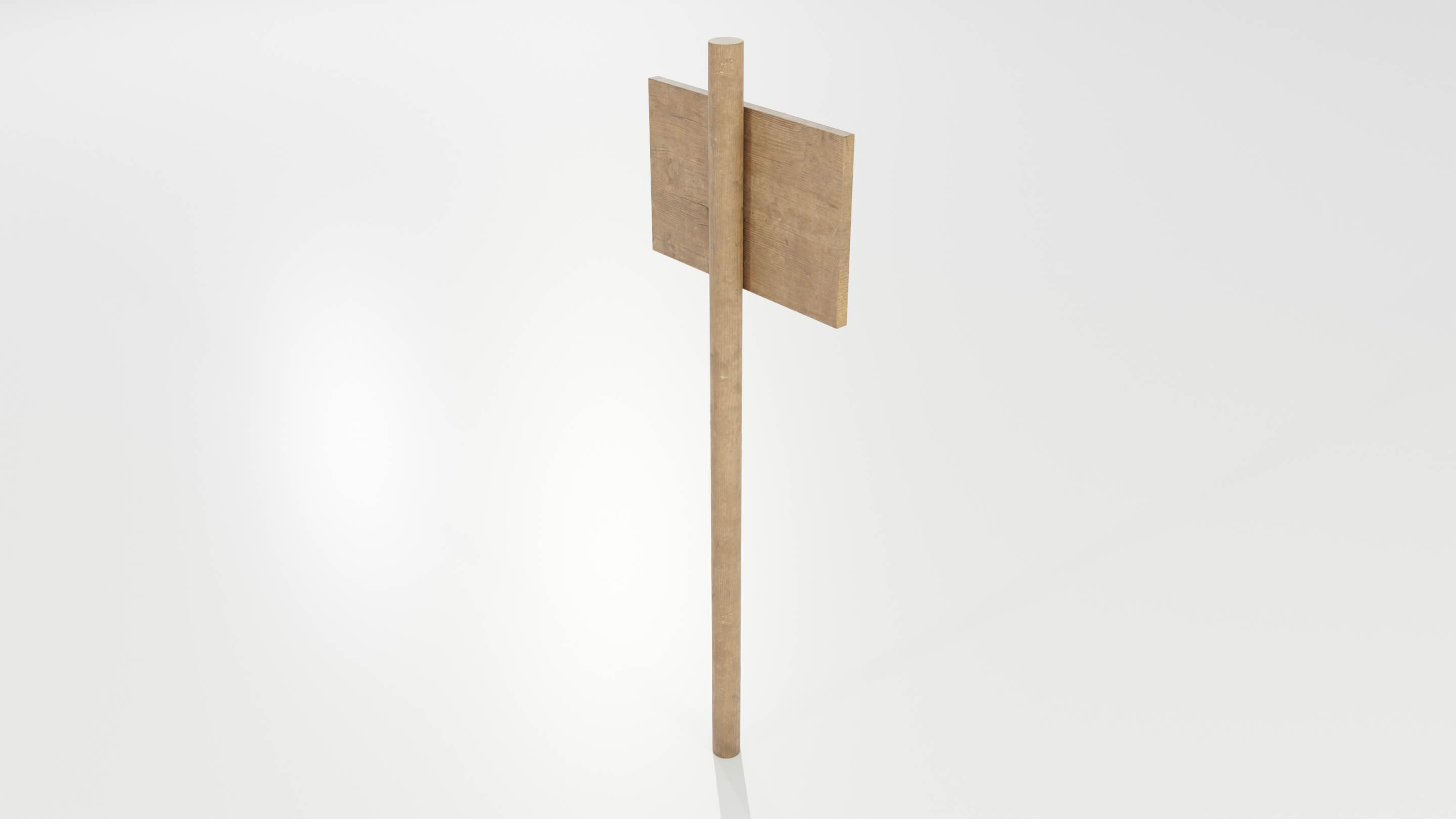 Simple Wooden Sign - Free 3D Model by 3Dmae