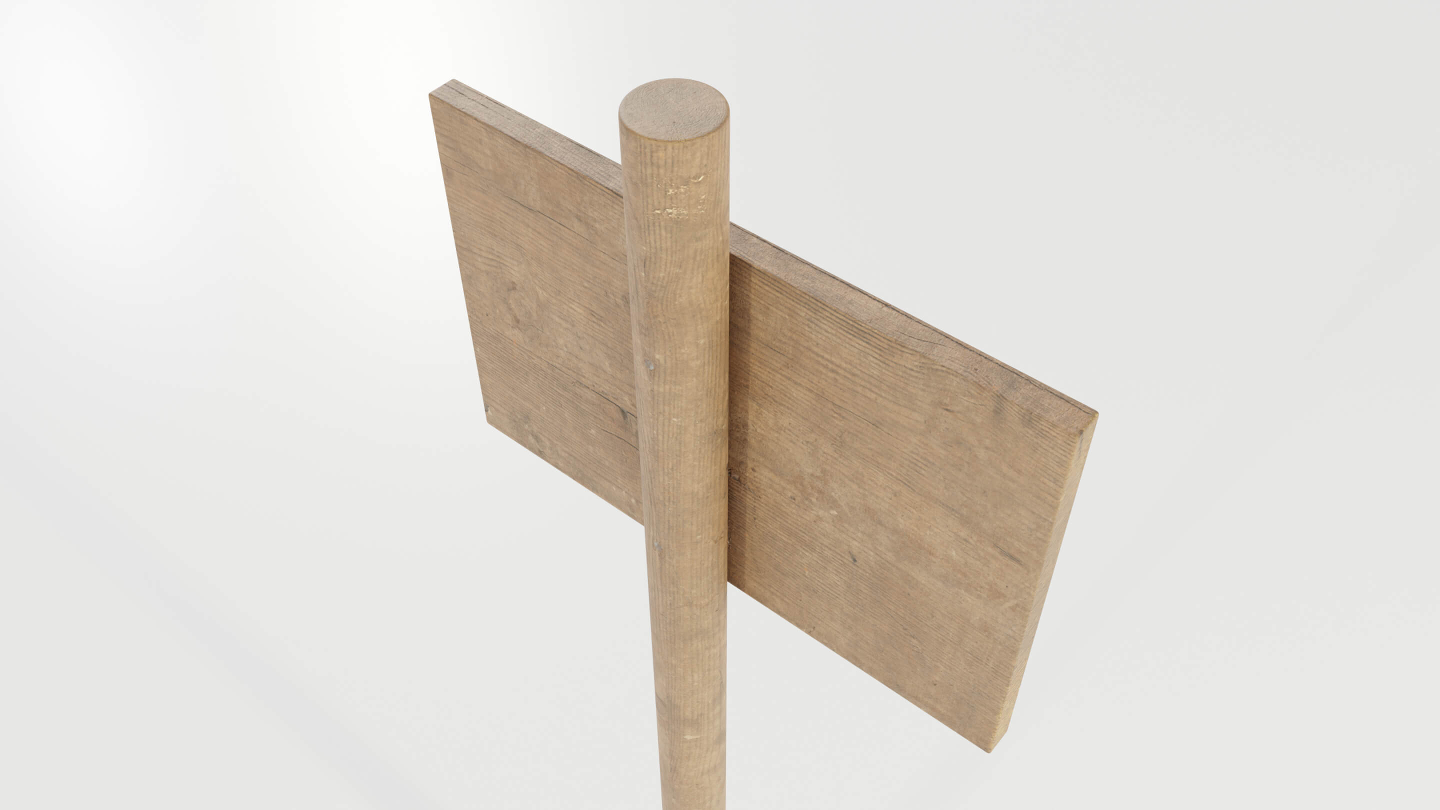 Simple Wooden Sign - Free 3D Model by 3Dmae