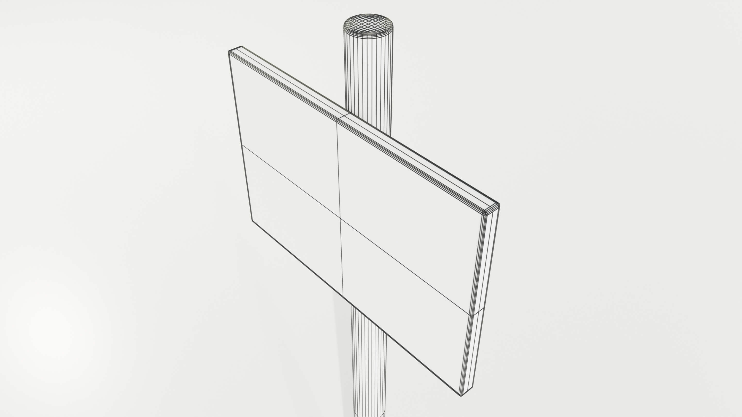 Simple Wooden Sign - Free 3D Model by 3Dmae