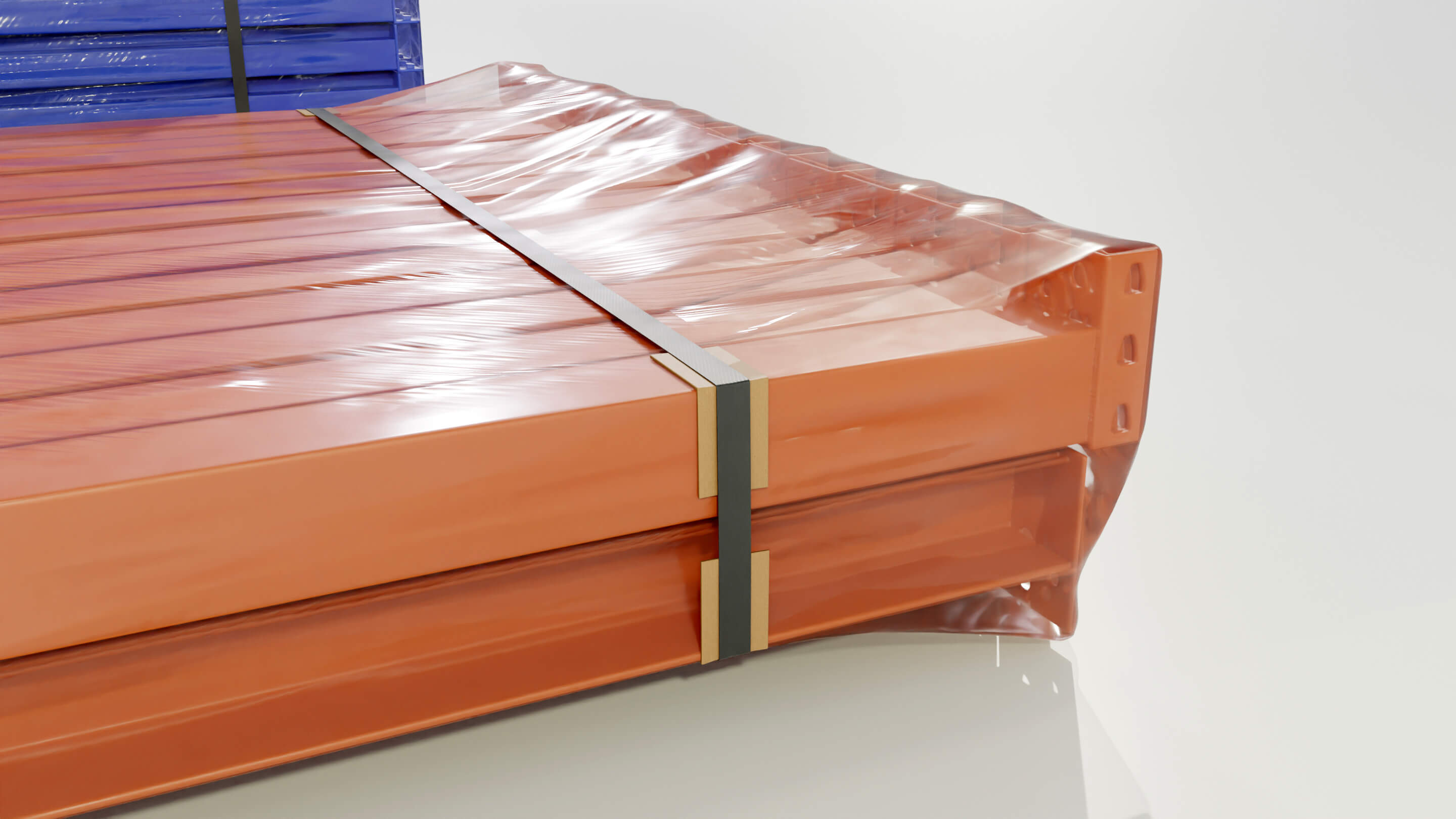 Stacks of Pallet Rack Horizontal Beams - 3D Model by 3Dmae