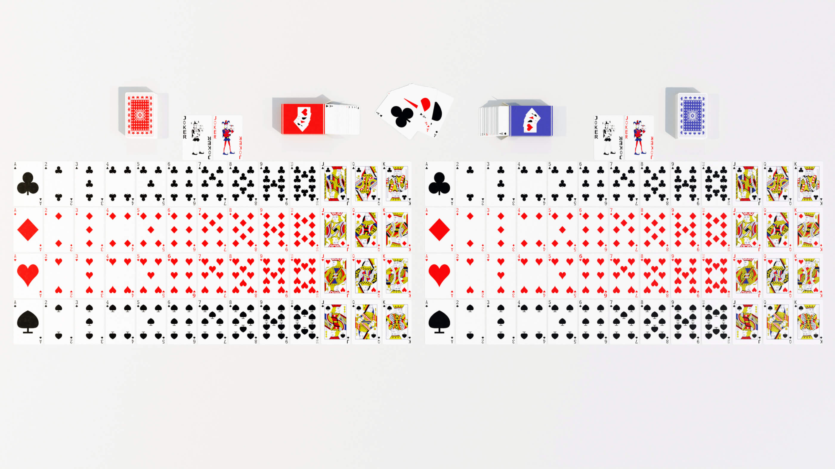 Standard 52-Card Deck of French-Suited Playing Cards 3D Model by 3Dmae