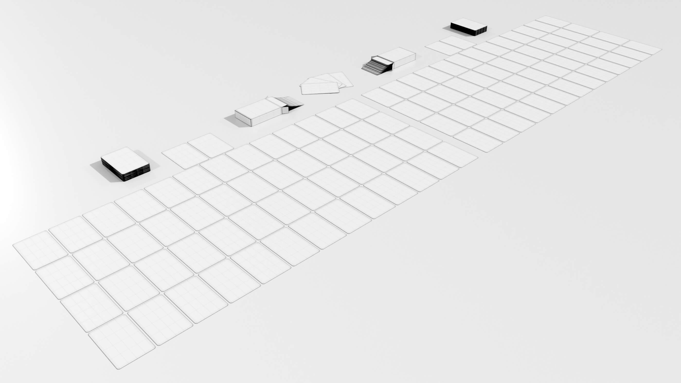 Standard 52-Card Deck of French-Suited Playing Cards 3D Model by 3Dmae