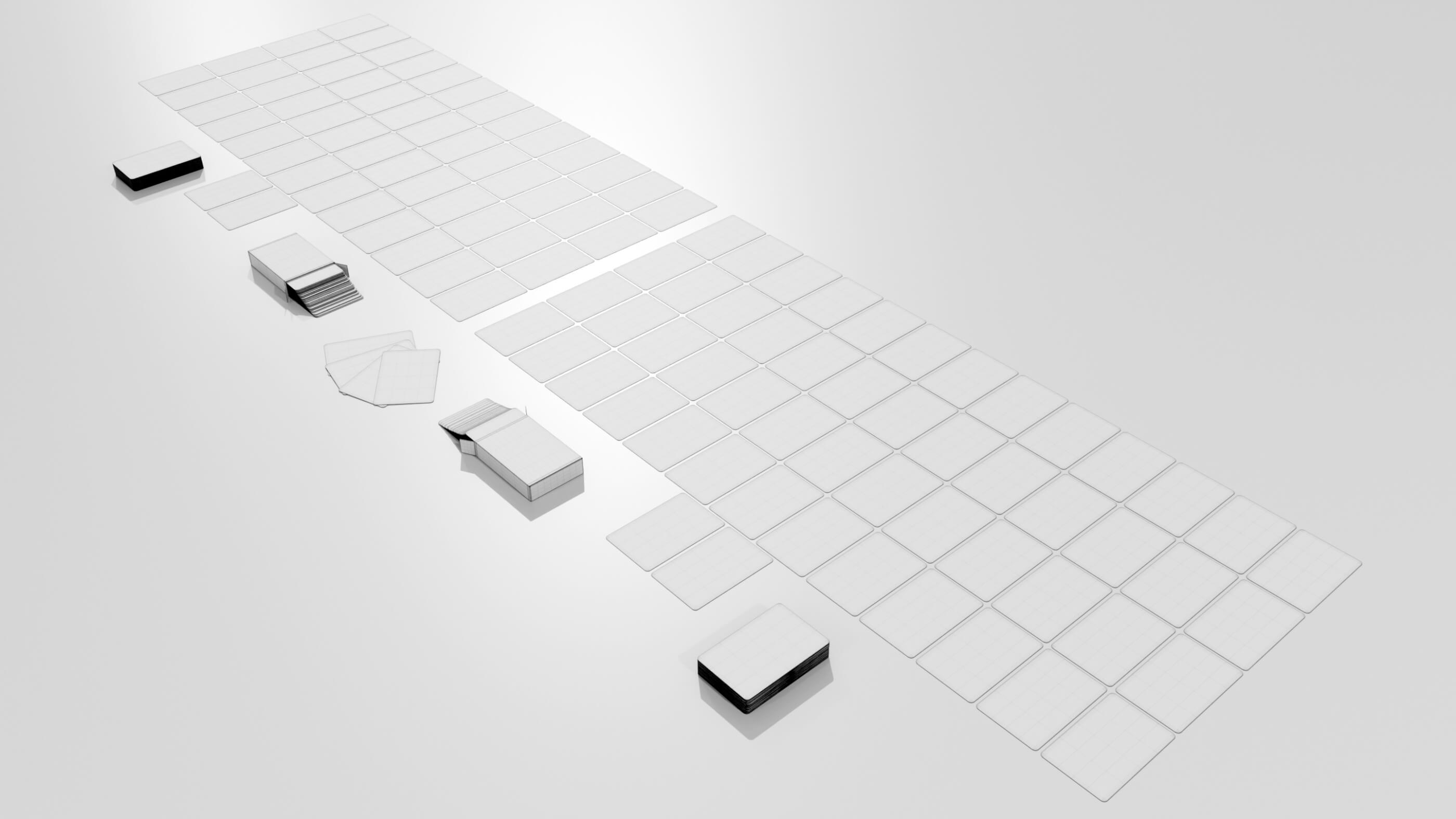 Standard 52-Card Deck of French-Suited Playing Cards 3D Model by 3Dmae