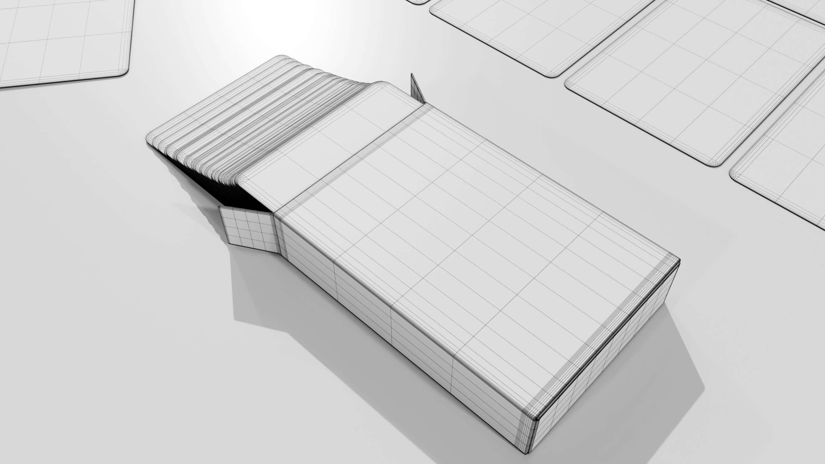 Standard 52-Card Deck of French-Suited Playing Cards 3D Model by 3Dmae