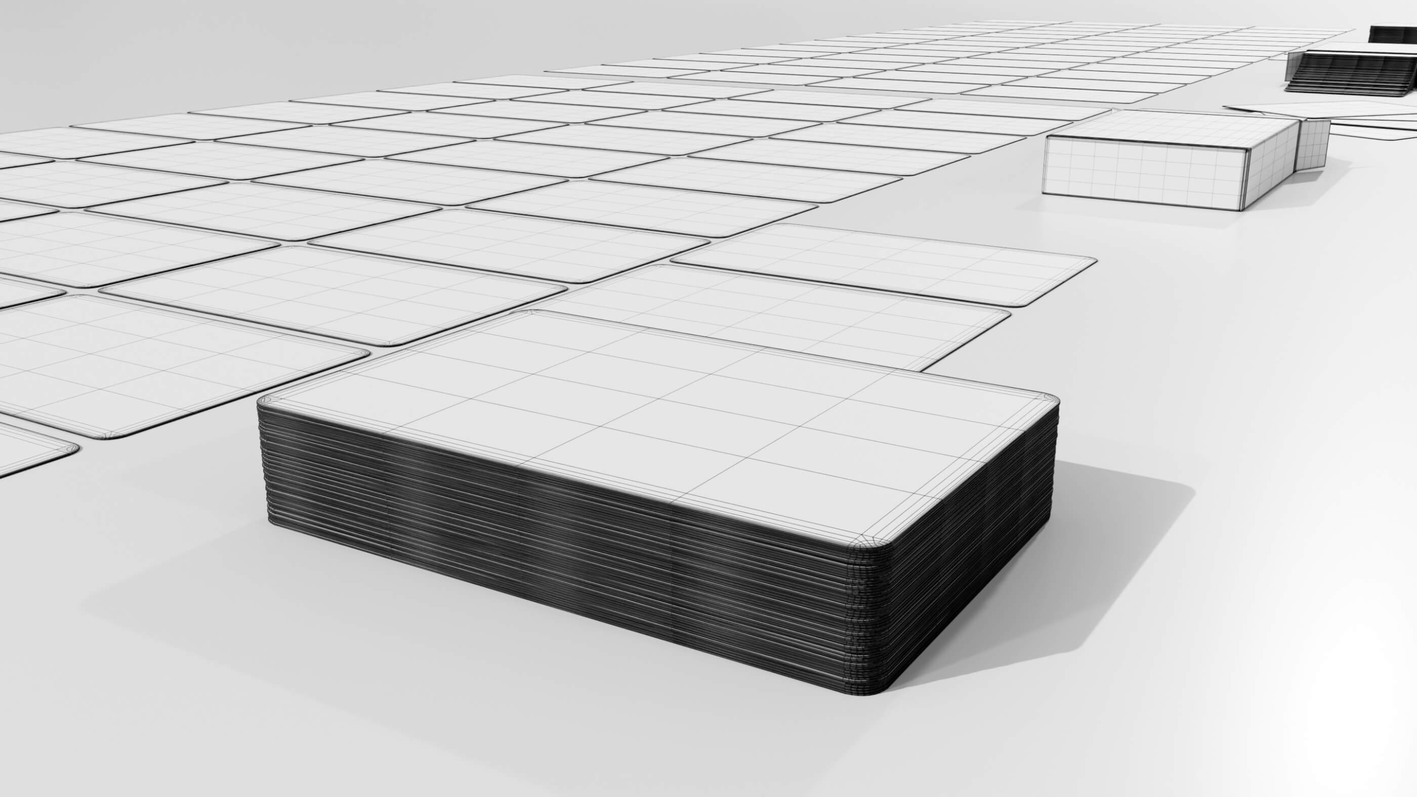 Standard 52-Card Deck of French-Suited Playing Cards 3D Model by 3Dmae